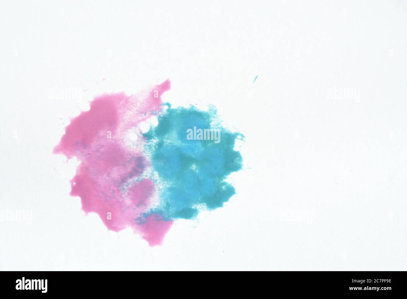 Abstract pink and blue watercolor splash - perfect for wallpaper or ...