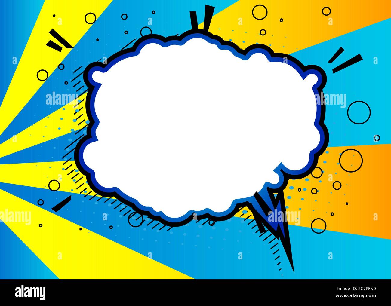 Cartoon design colored background. Comic book backdrop illustration ...