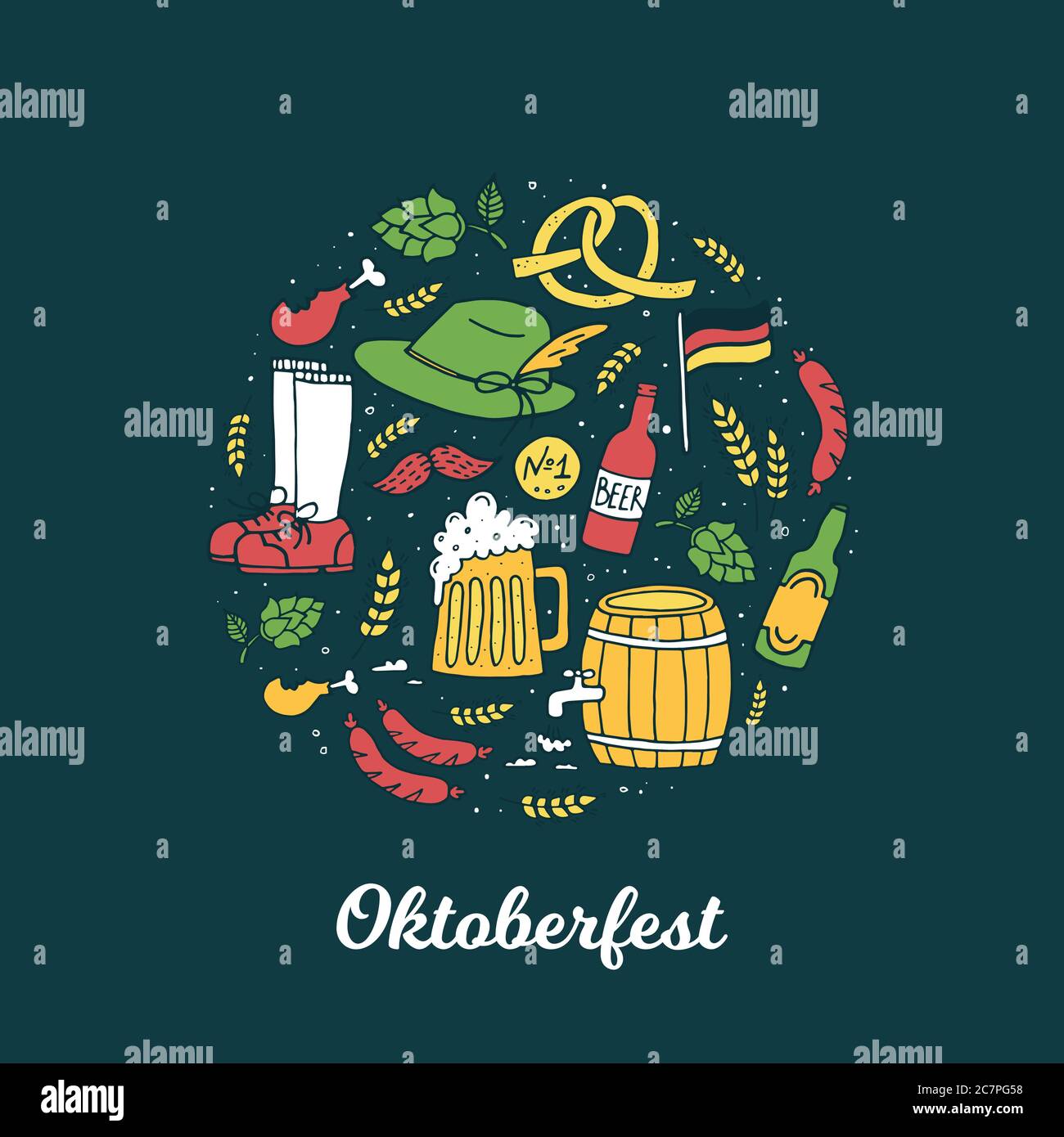 oktoberfest vector set Stock Vector Image & Art - Alamy