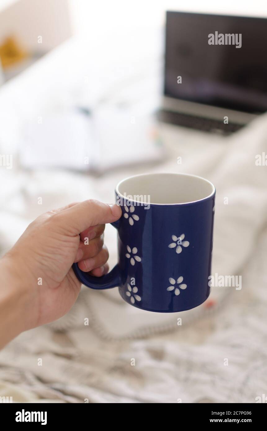 Shallow focus glass cappuccino hi-res stock photography and images - Alamy