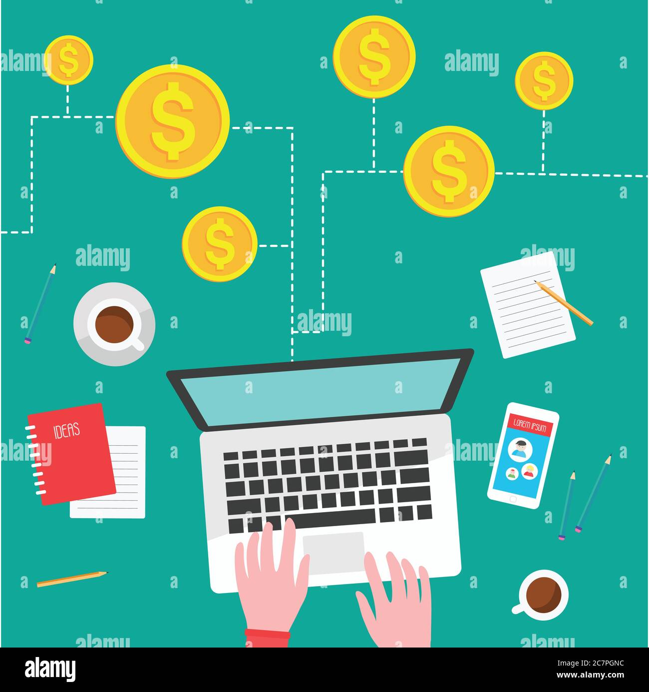 flat design vector Stock Vector Image & Art - Alamy