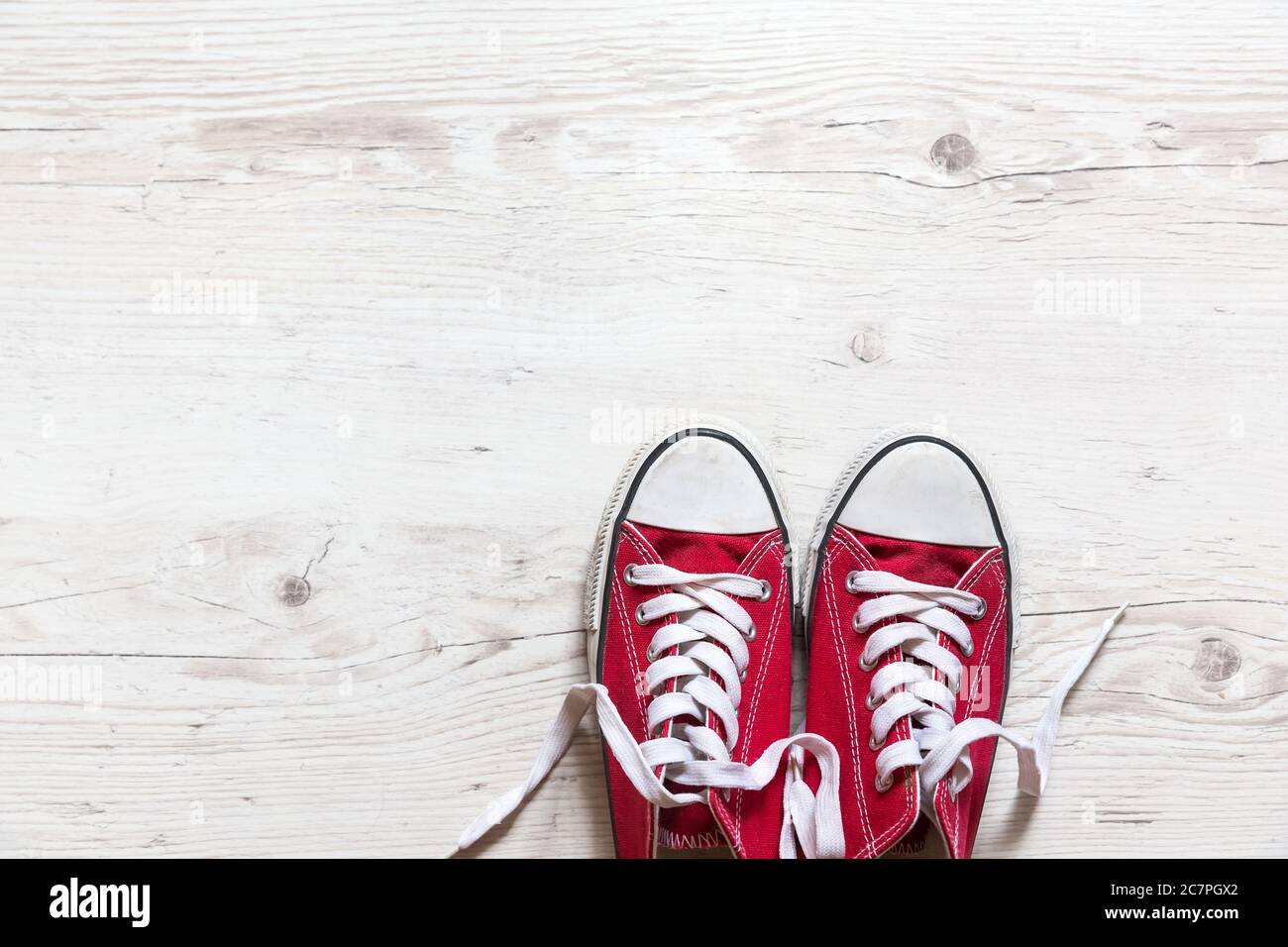 Red tennis shoes hi-res stock photography and images - Alamy