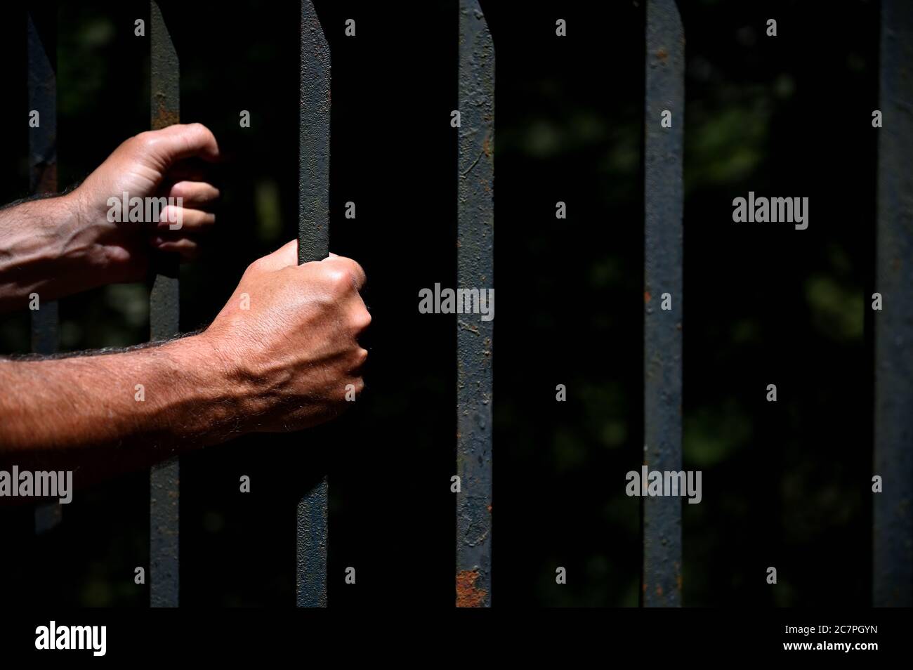 Freedom is behind the fence Stock Photo - Alamy