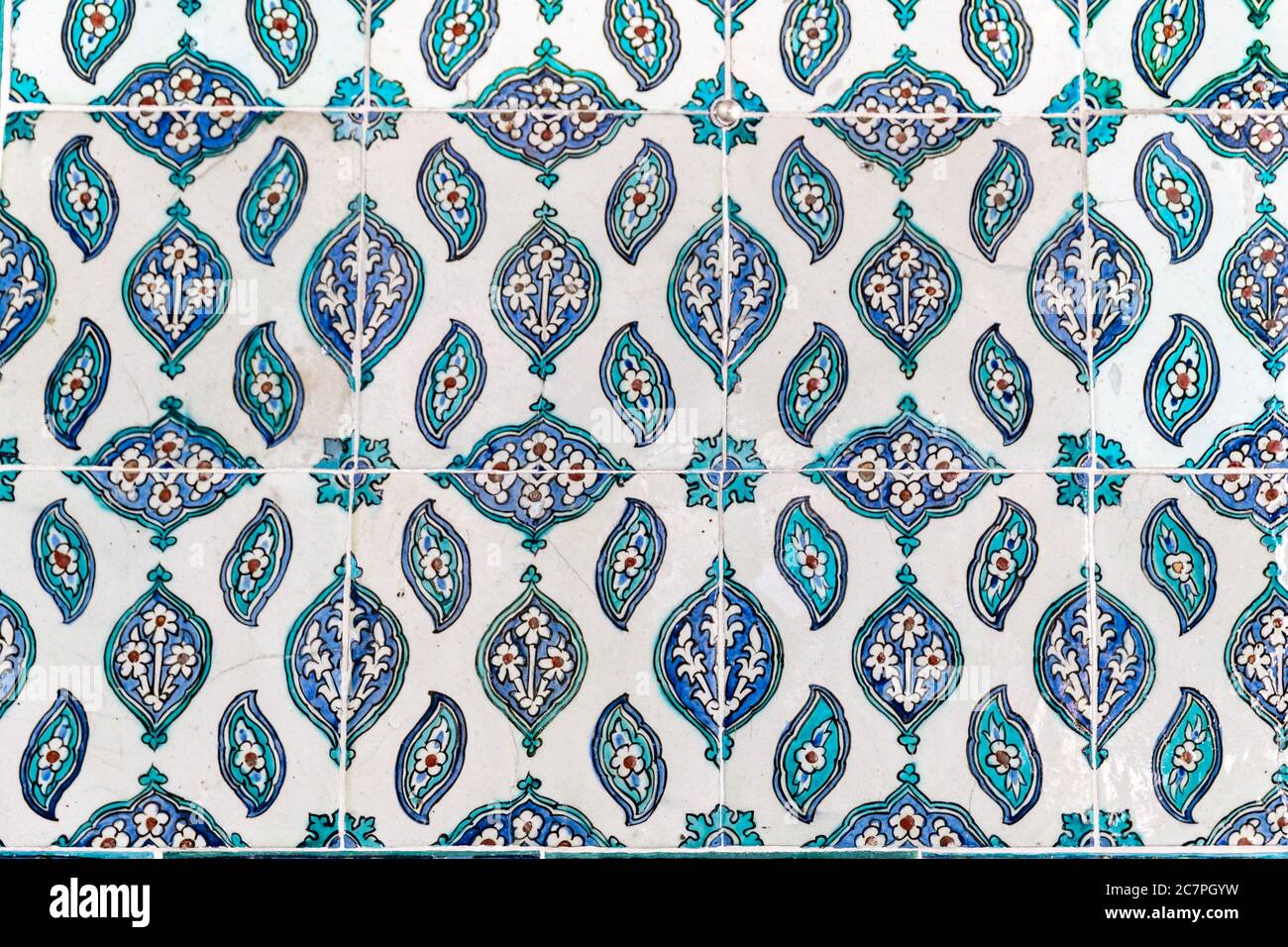 Turkish Blue Tiles in Istanbul City, Turkey Stock Photo - Alamy