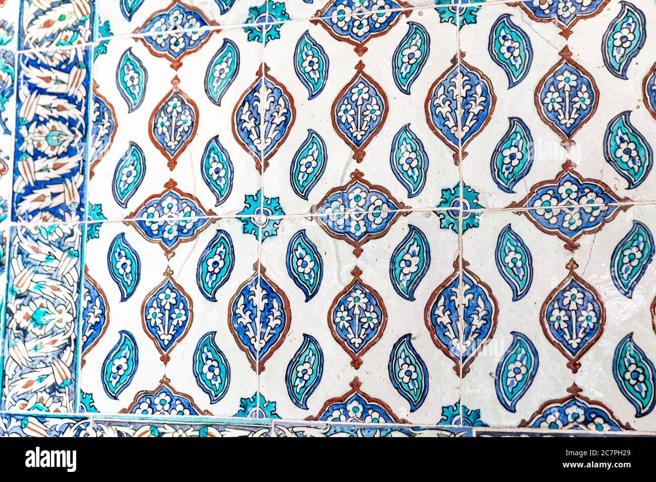 Turkish Blue Tiles in Istanbul City, Turkey Stock Photo - Alamy