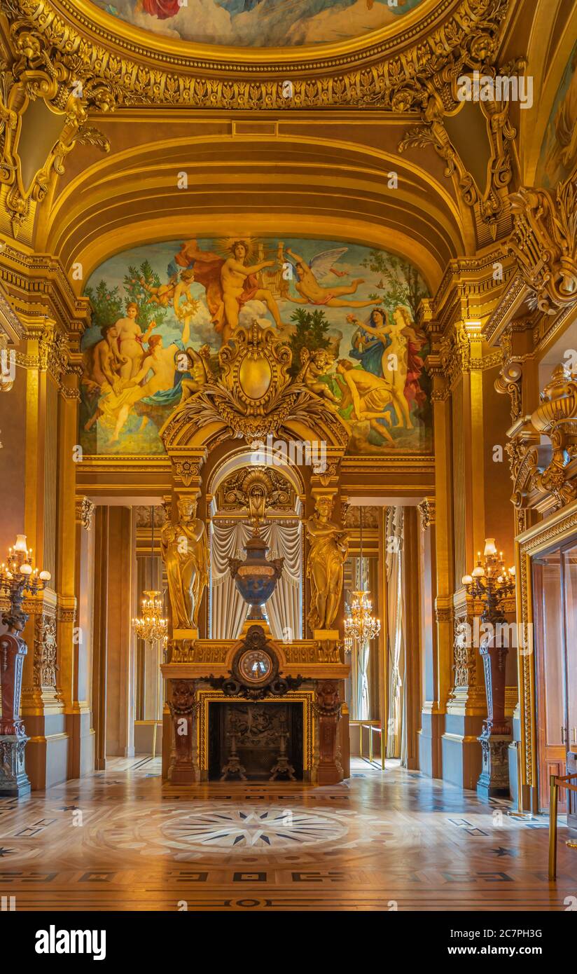 Paris, France - 06 19 2020: View inside Paris Opera Garnier Stock Photo ...