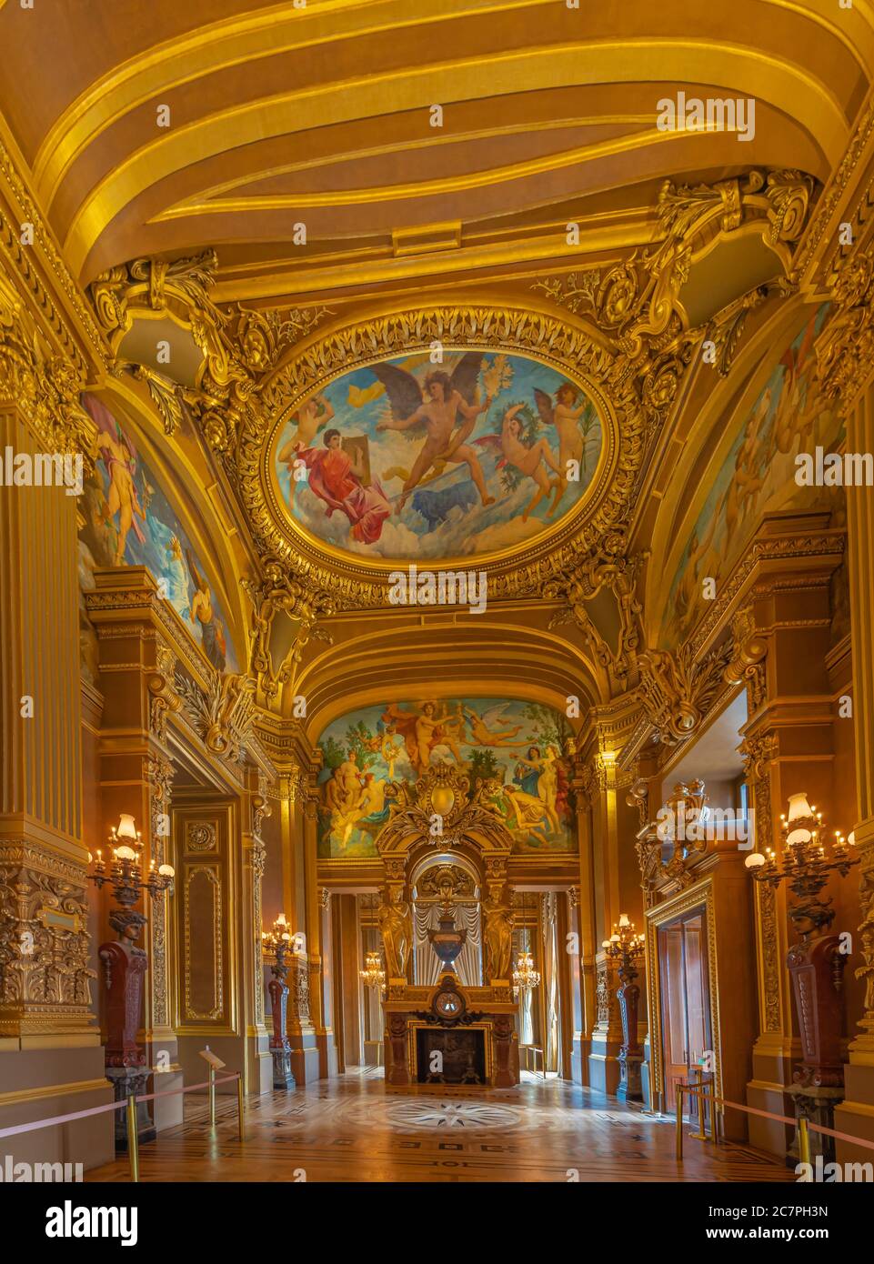 Paris, France - 06 19 2020: View inside Paris Opera Garnier Stock Photo ...