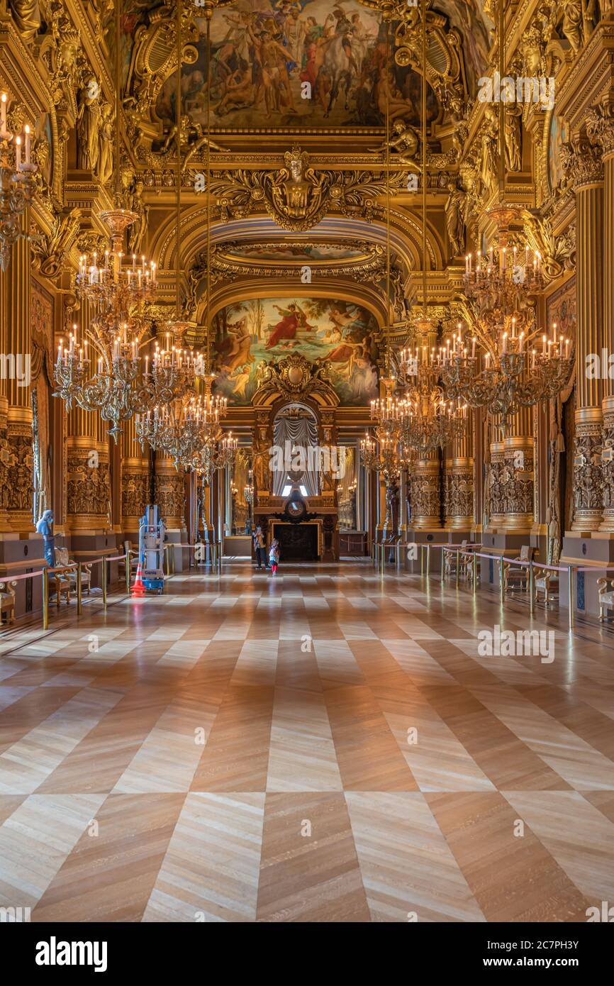 Paris, France - 06 19 2020: View inside Paris Opera Garnier Stock Photo ...