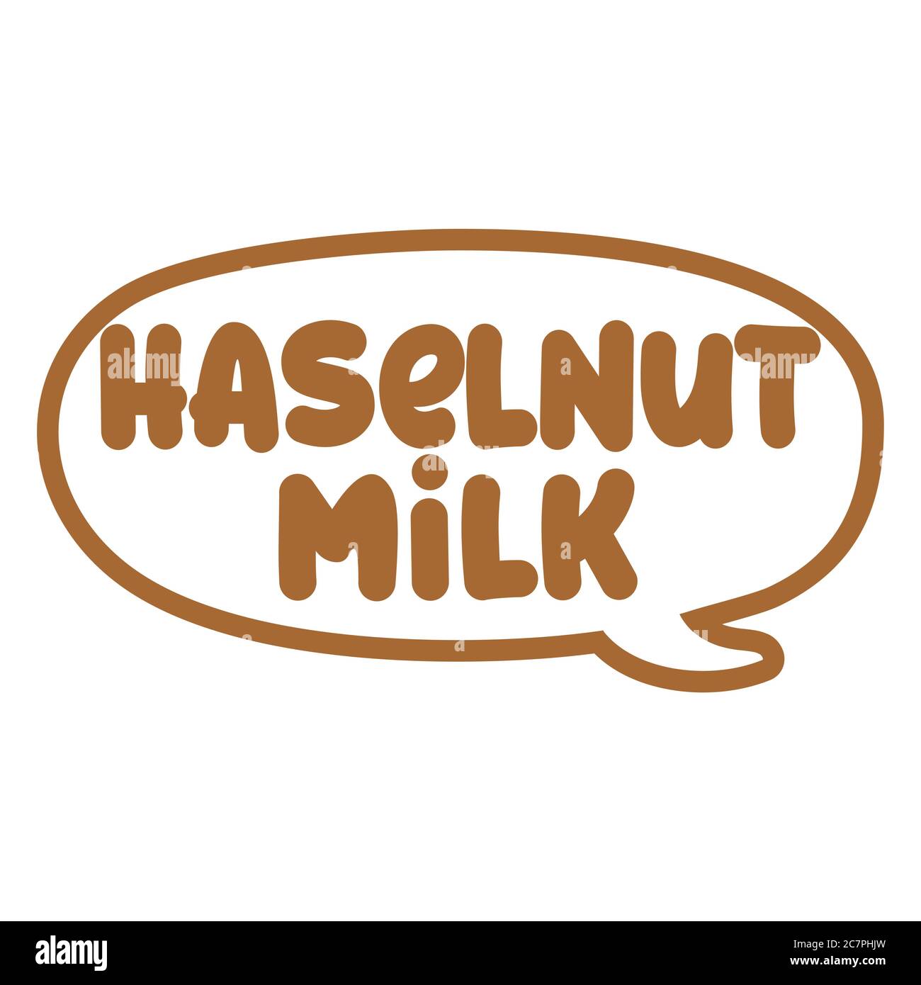 Hazelnut Milk - logo. vector element for labels, logos, badges ...