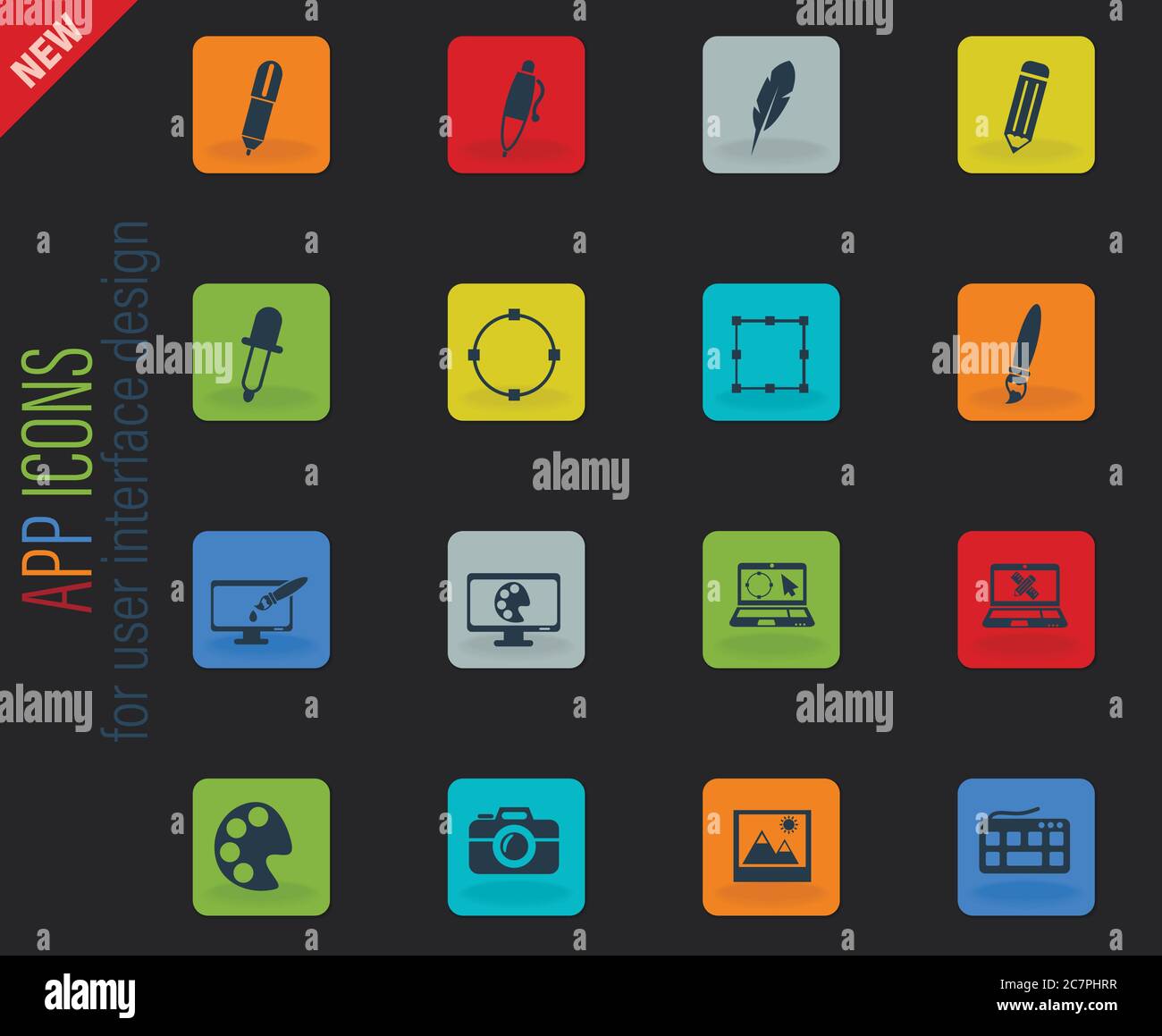 design icon set Stock Vector Image & Art - Alamy