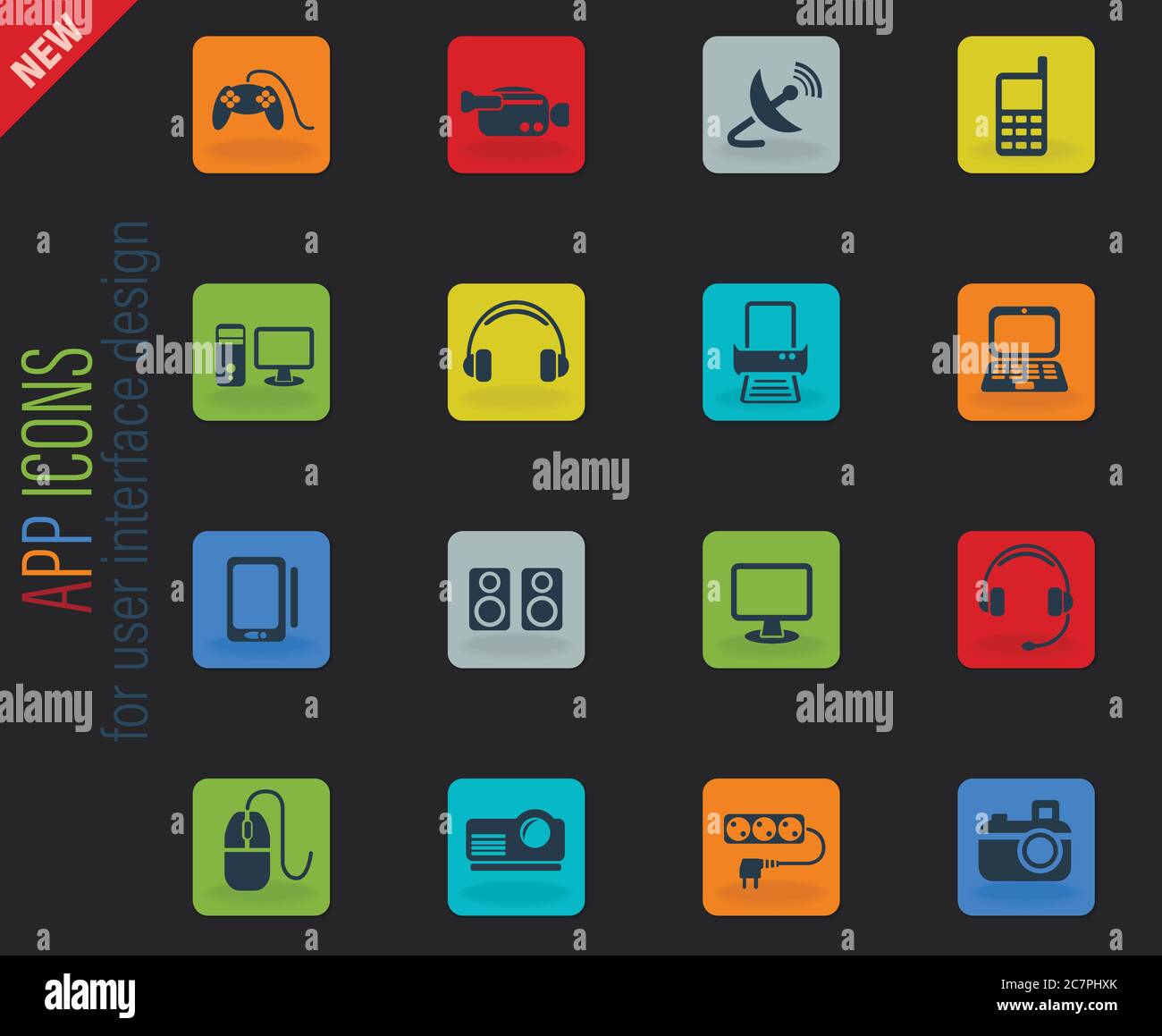 devices icon set Stock Vector Image & Art - Alamy