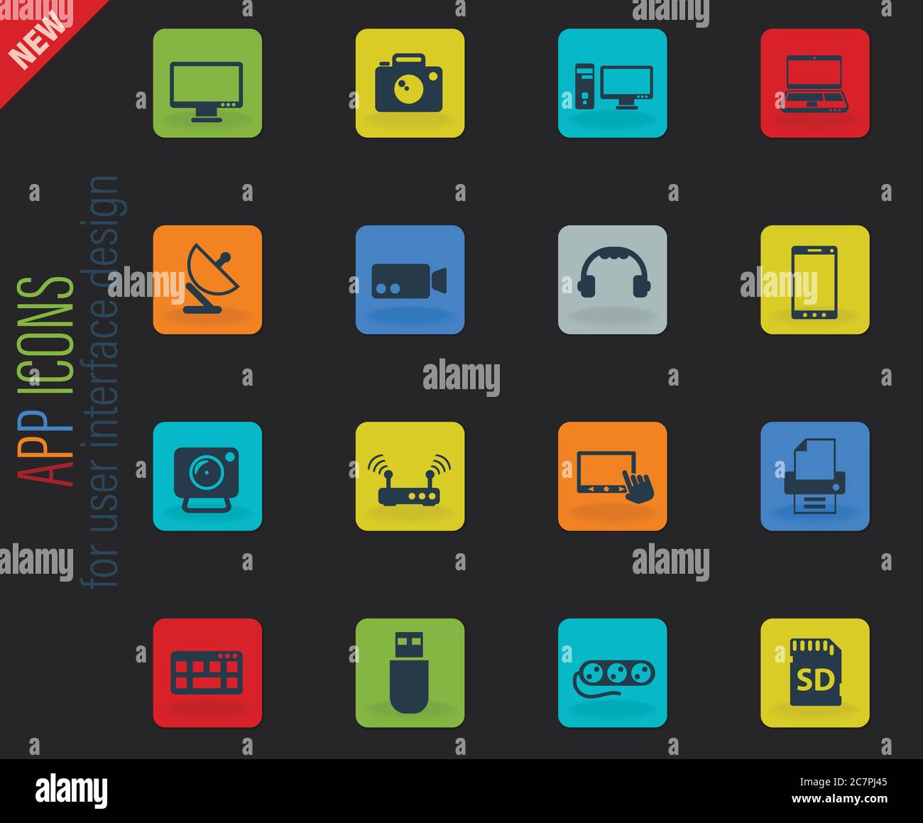 devices icon set Stock Vector Image & Art - Alamy