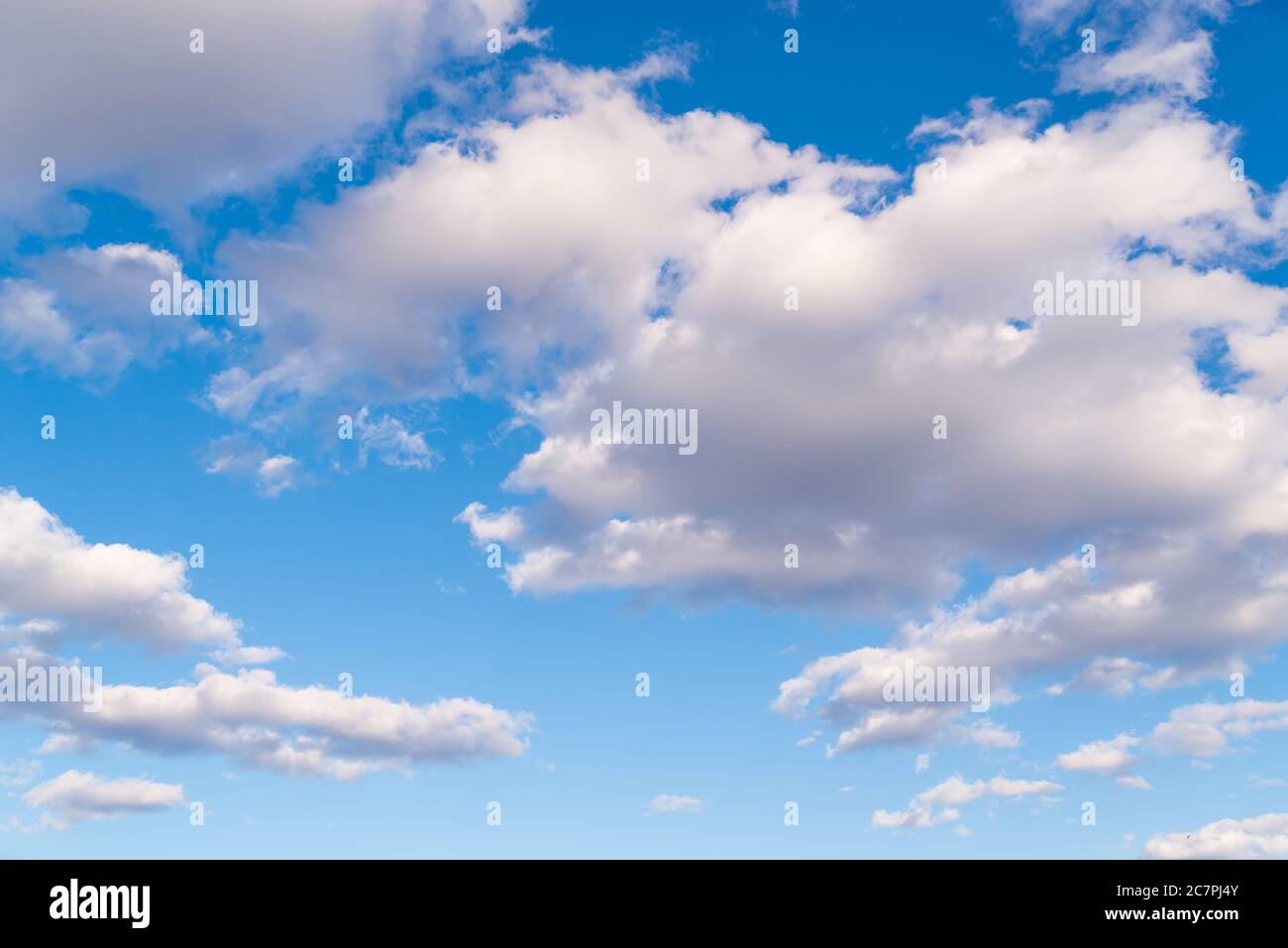 daytime blue sky with white clouds for background Stock Photo - Alamy