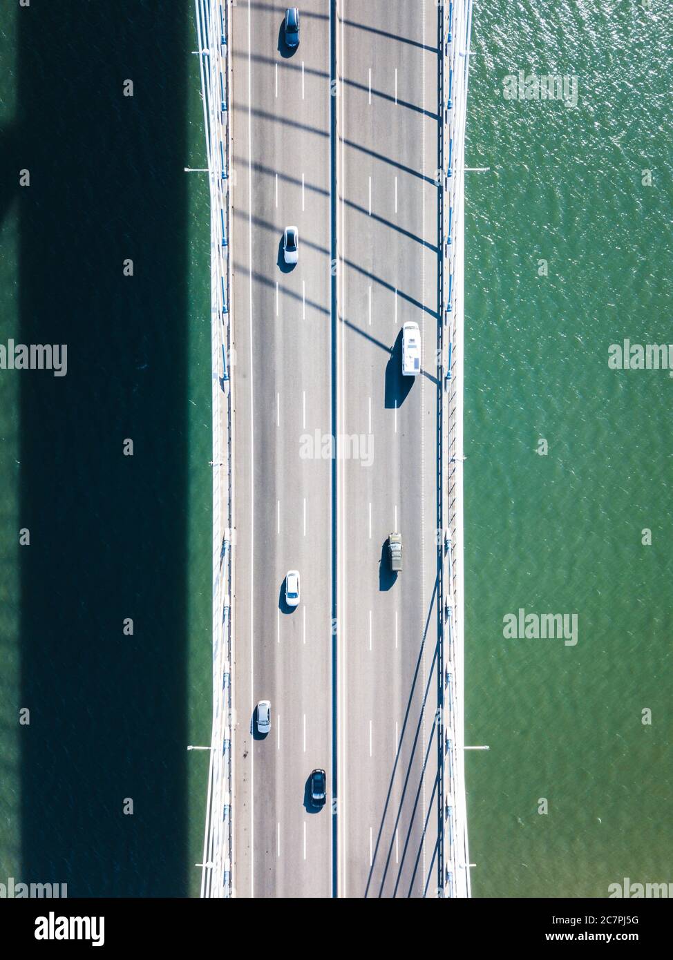 Aerial top view bridge hi-res stock photography and images - Alamy
