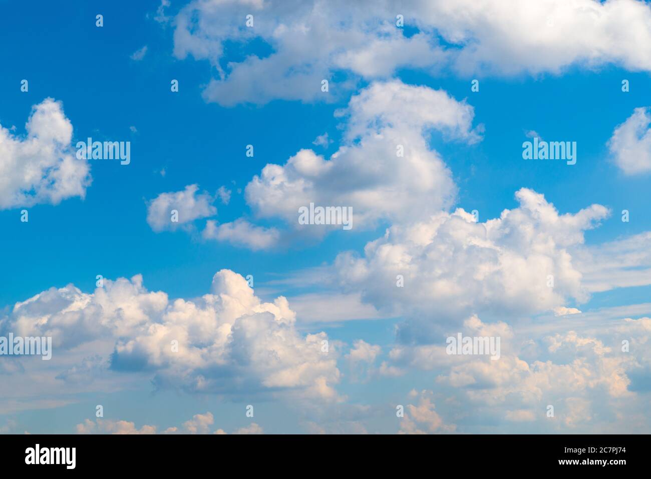 daytime blue sky with white clouds for background Stock Photo - Alamy