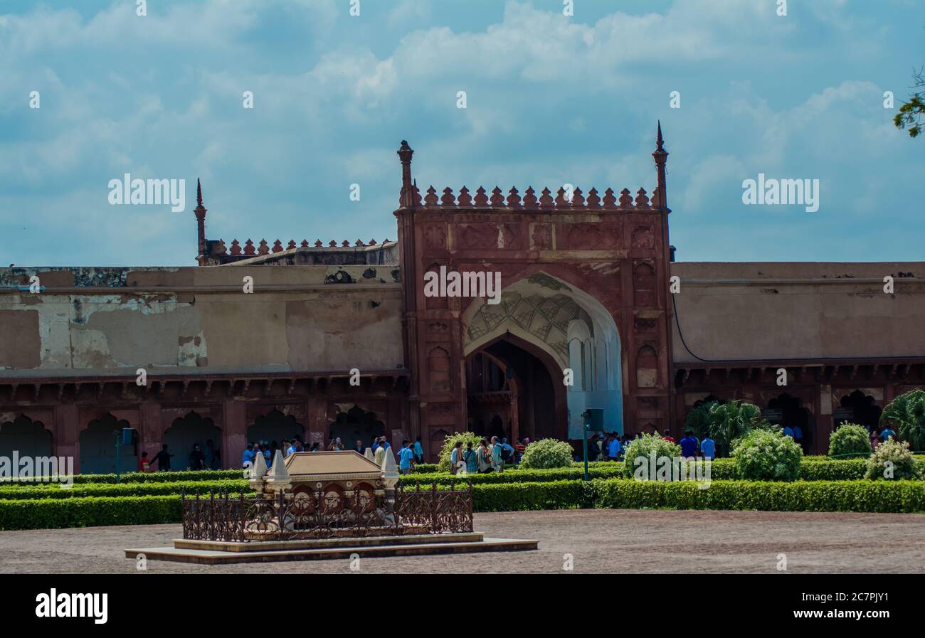 Agra Fort is a historical fort in the city of Agra in India. Lal Quila ...
