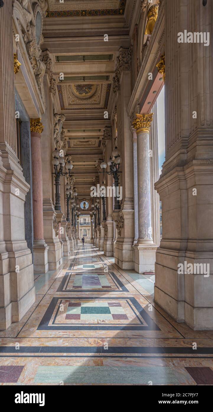 Paris, France - 06 19 2020: View outside Paris Opera Garnier Stock ...
