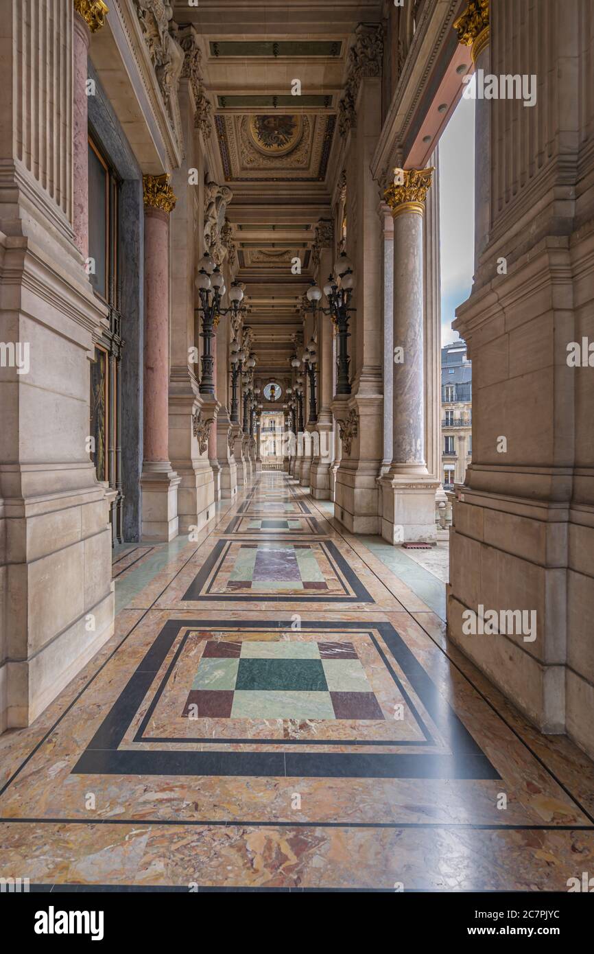 Paris, France - 06 19 2020: View outside Paris Opera Garnier Stock ...