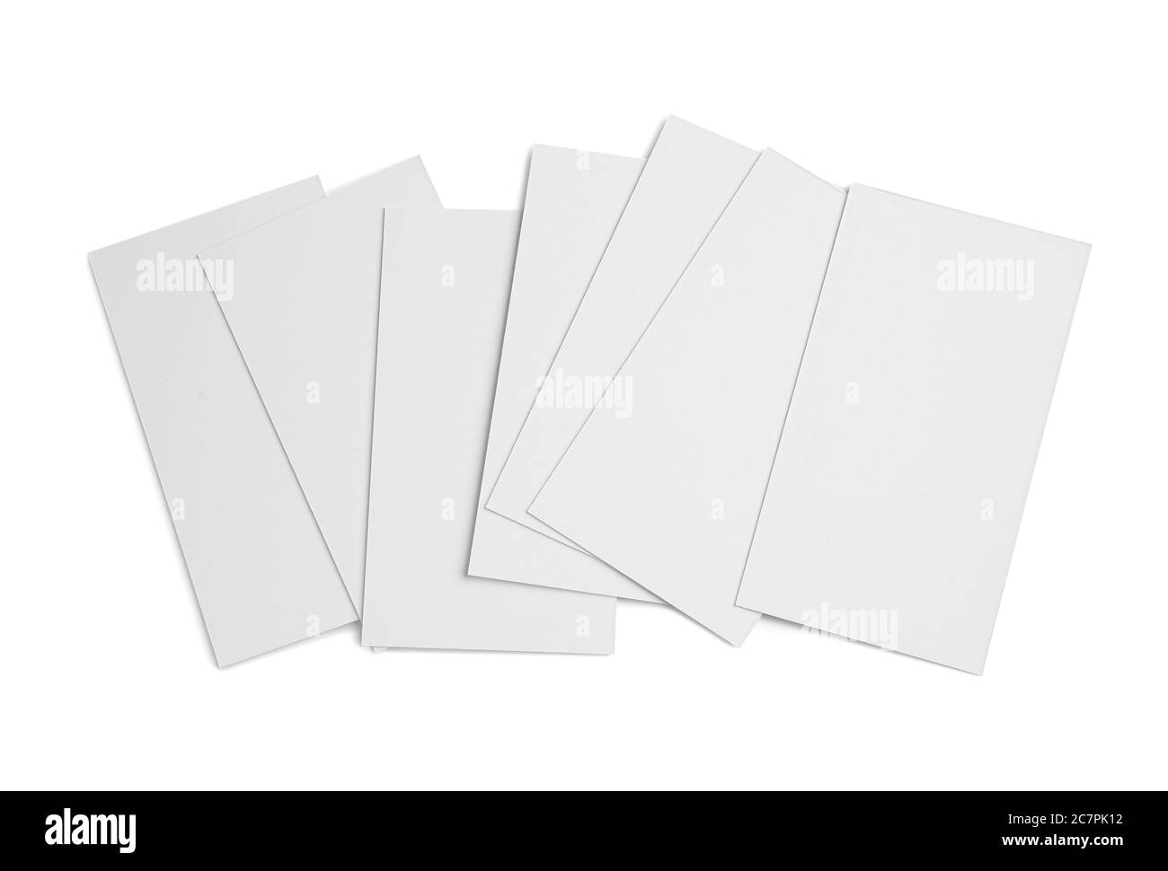 Blank business cards on white background Stock Photo - Alamy