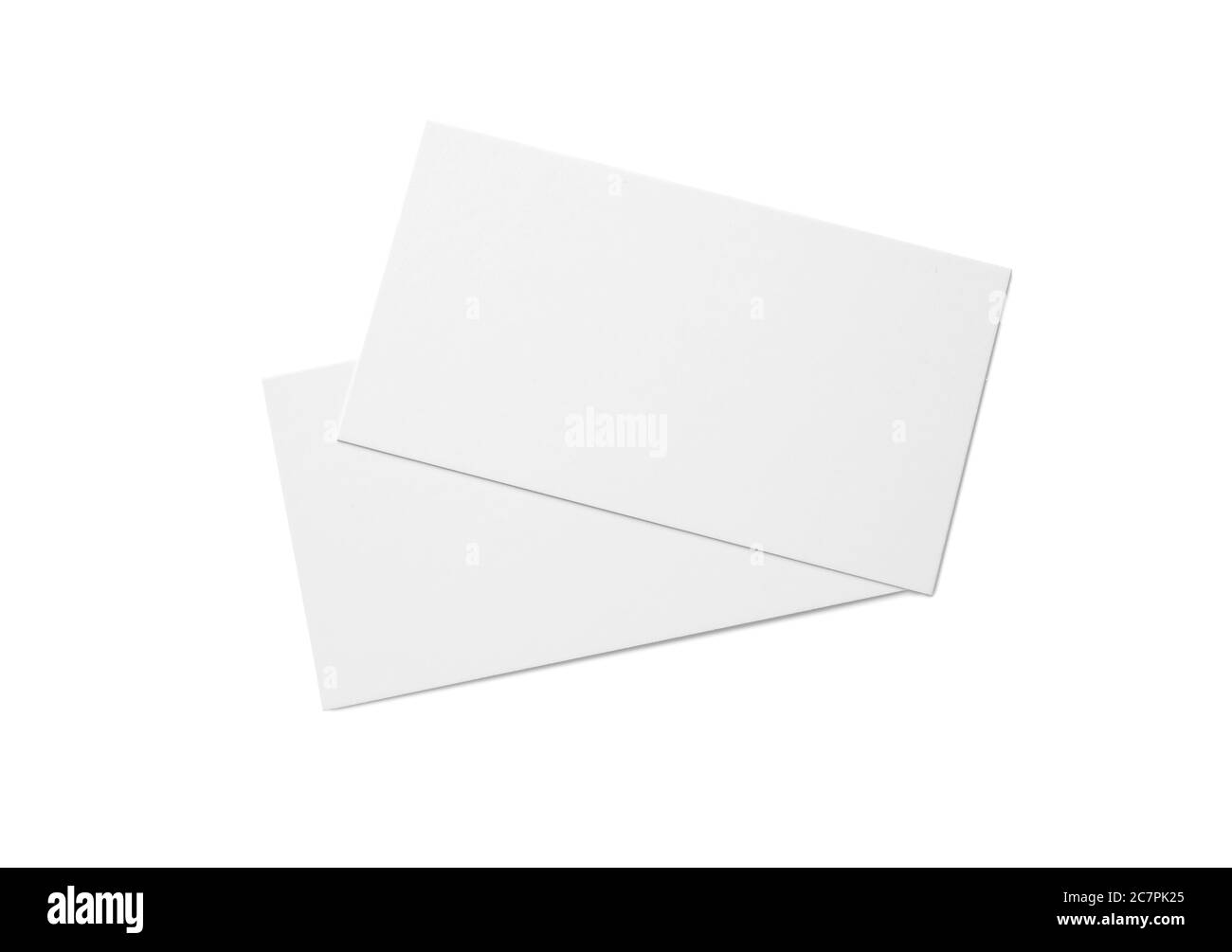 Blank business cards on white background Stock Photo - Alamy