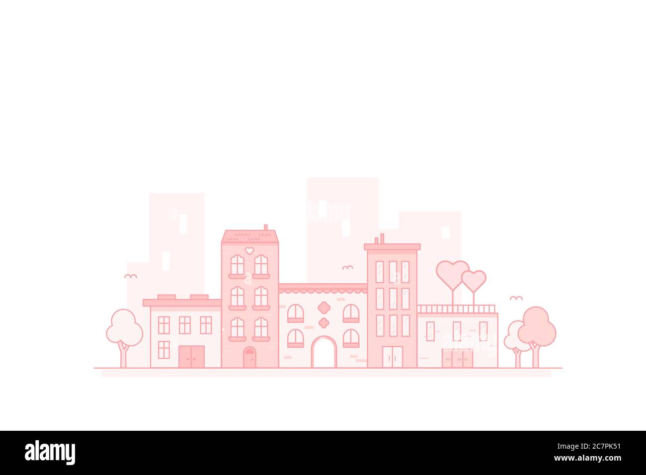 flat city vector Stock Vector Image & Art - Alamy