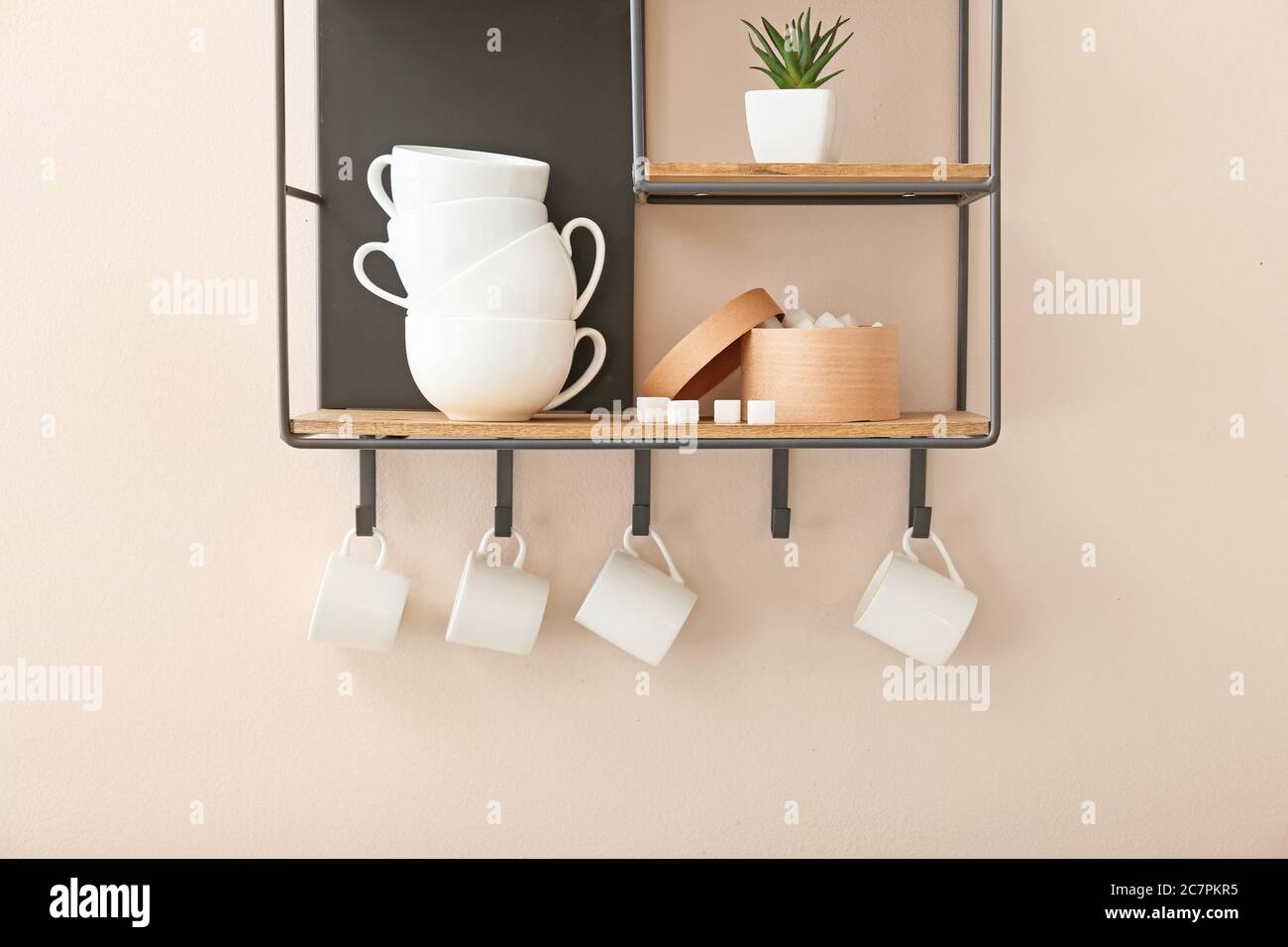 Shelf of cups hi-res stock photography and images - Alamy