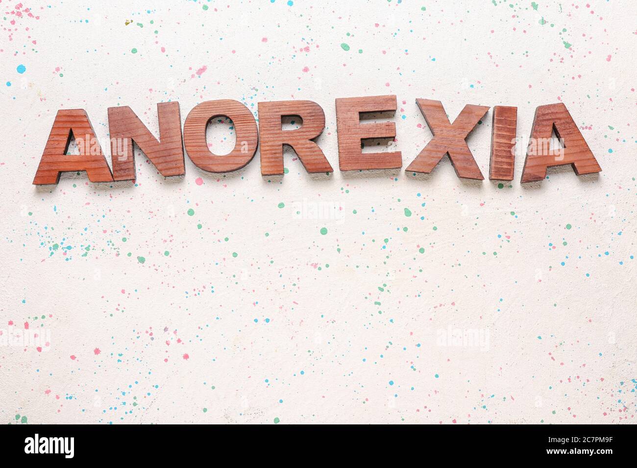 Word ANOREXIA on white background Stock Photo - Alamy