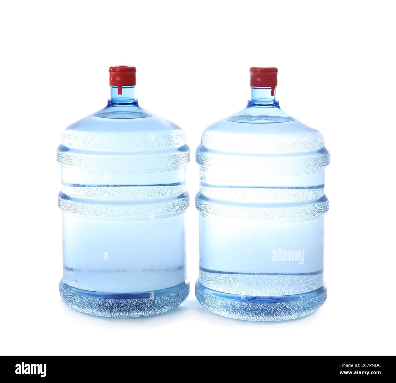 Bottles of fresh water on white background Stock Photo - Alamy