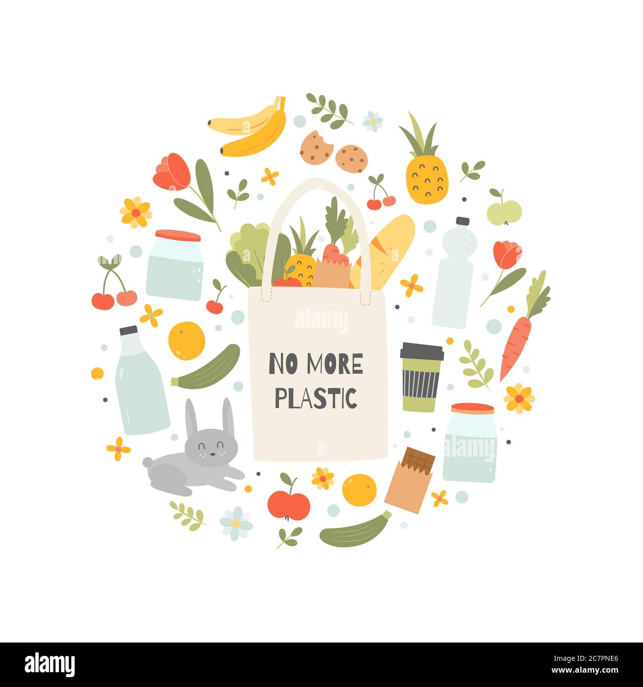 no plastic vector Stock Vector Image & Art - Alamy