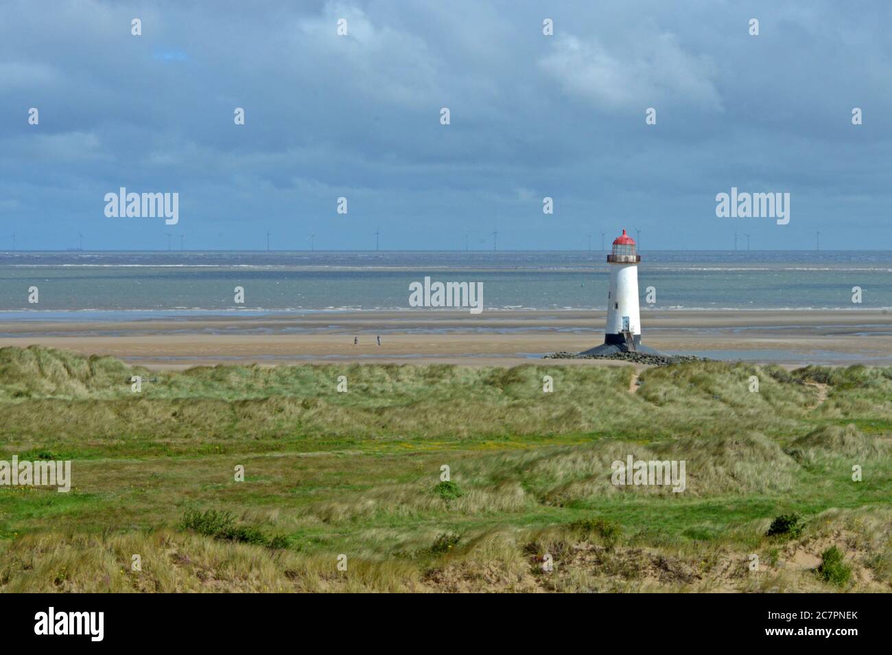 Point of Ayr lighthouse, Talacre, Wales Stock Photo - Alamy