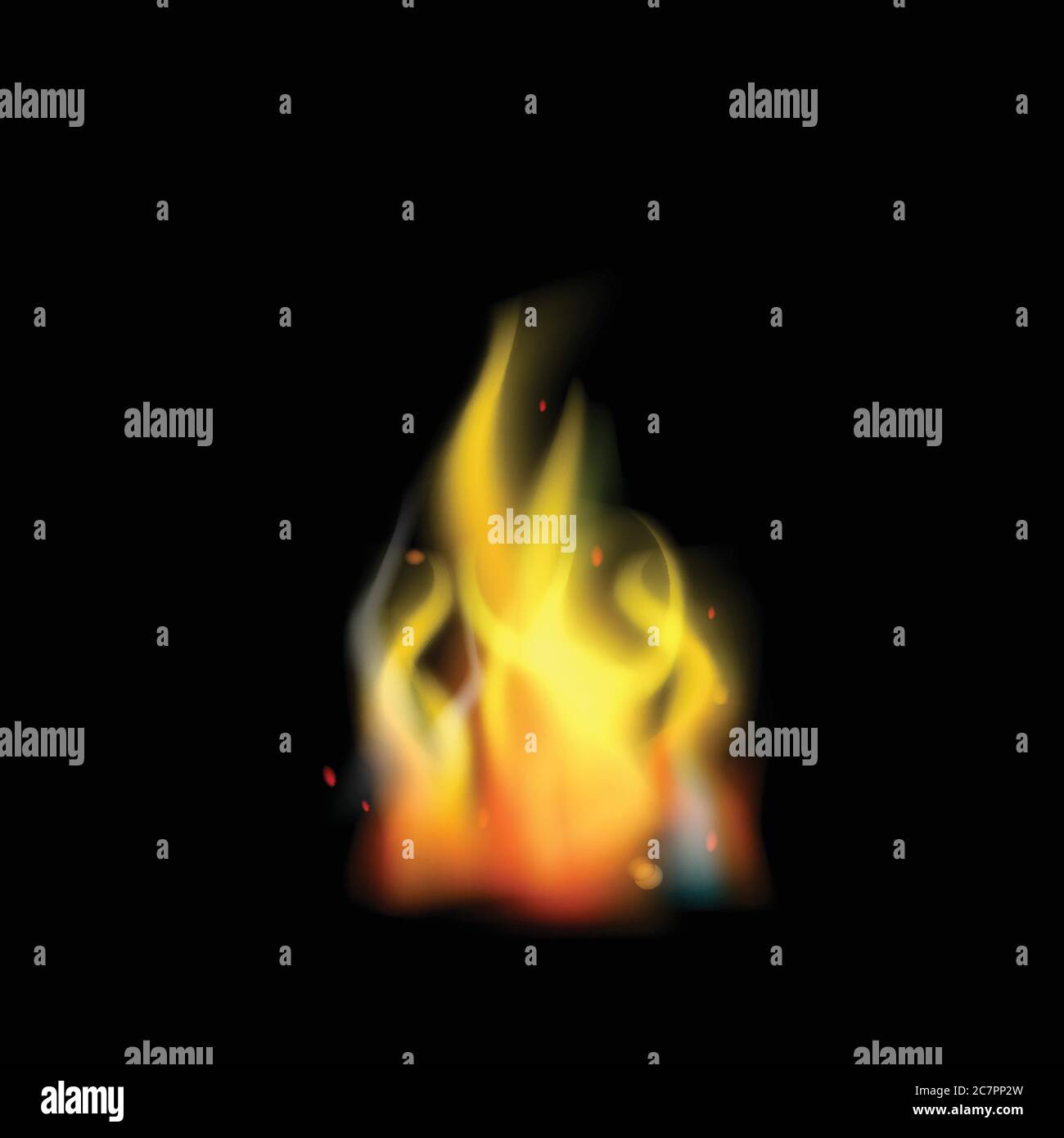 realistic fire vector Stock Vector Image & Art - Alamy
