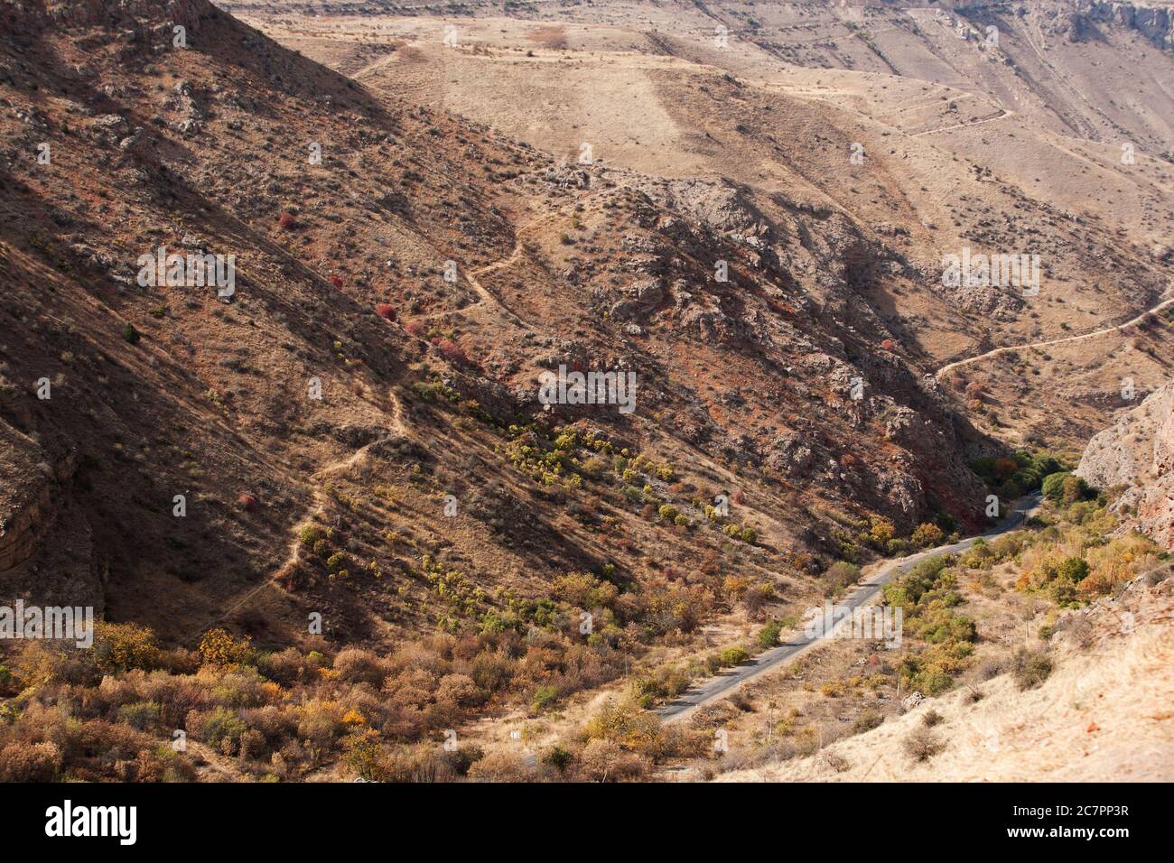 Dramatic valleys and hills in Autumn colours surround the Noravank ...