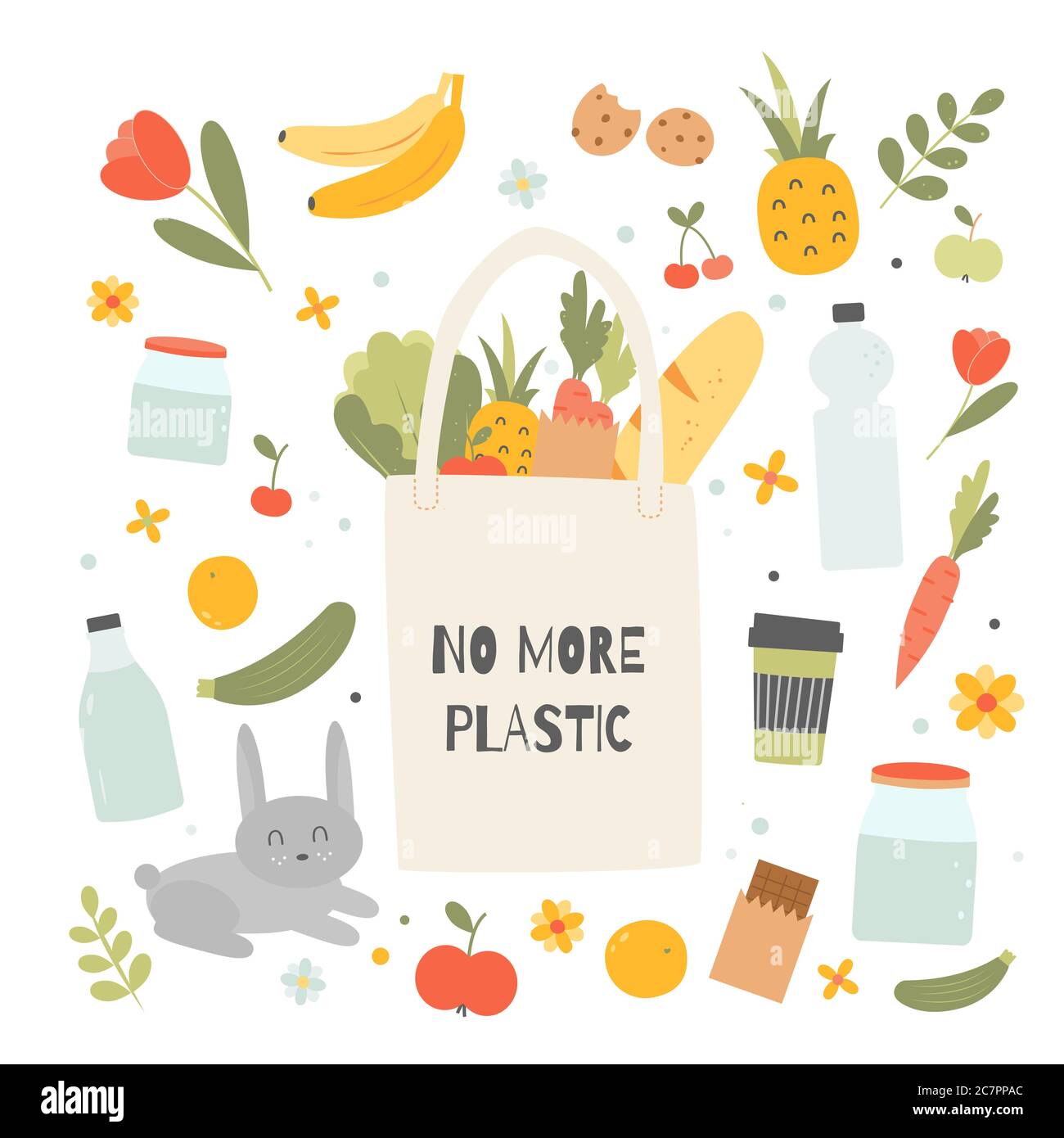 no plastic vector Stock Vector Image & Art - Alamy