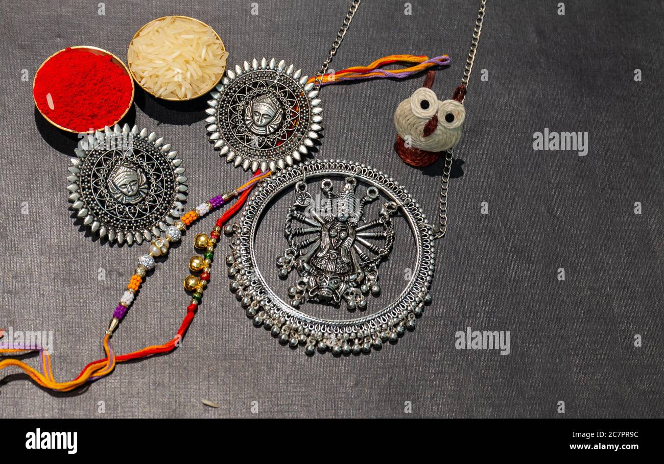 Indian festival, Raksha Bandhan background with an elegant colorful ...
