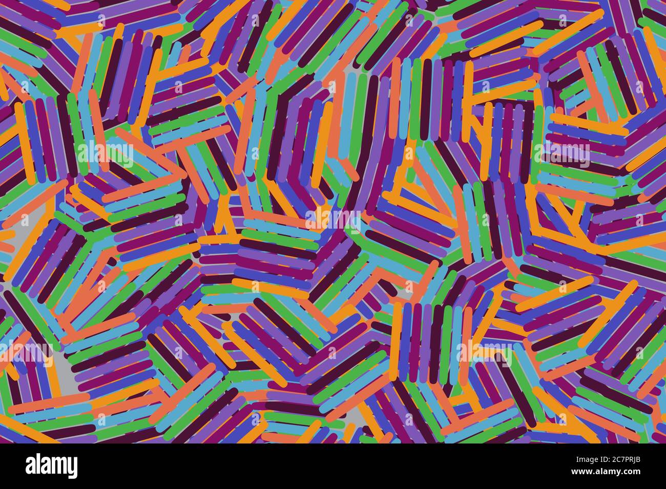 Abstract Color Elements Seamless Pattern 3D Illustration Stock Vector ...