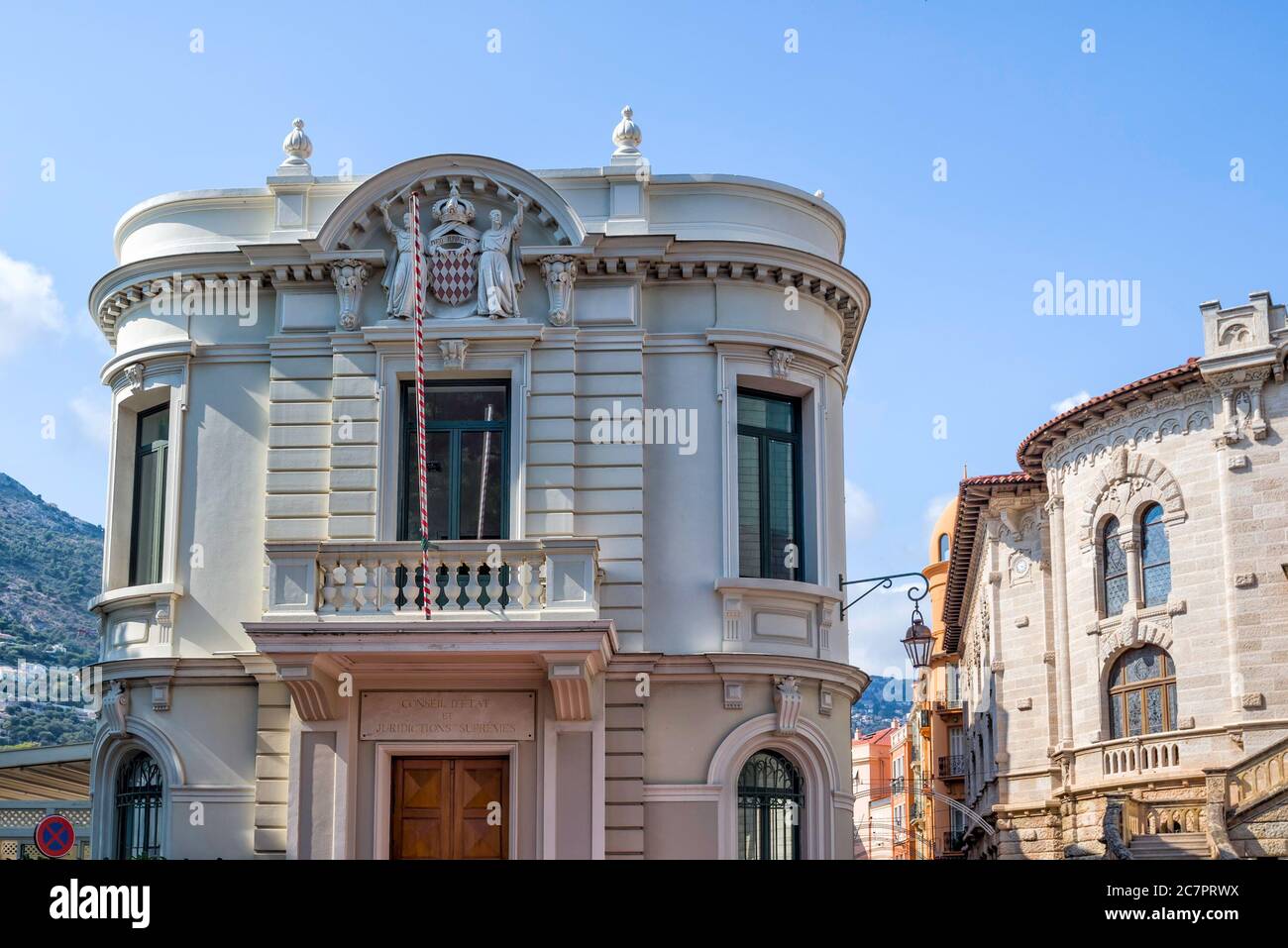 The old beautiful courthouse in Monaco Stock Photo - Alamy