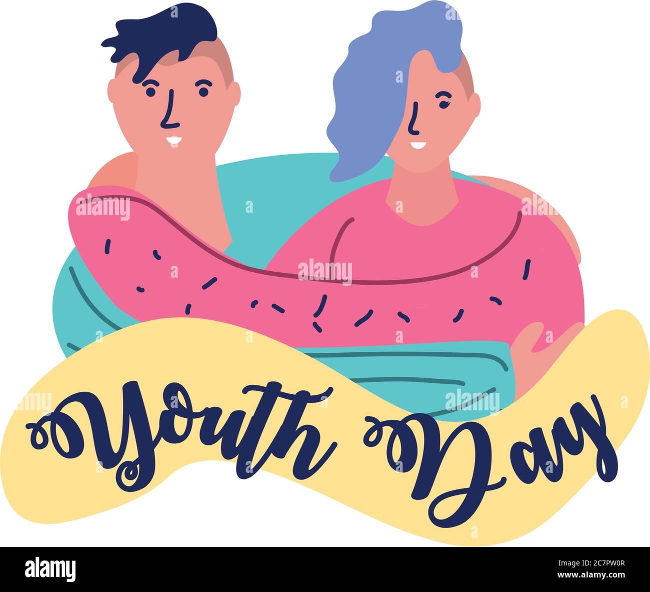 August hug Stock Vector Images - Alamy