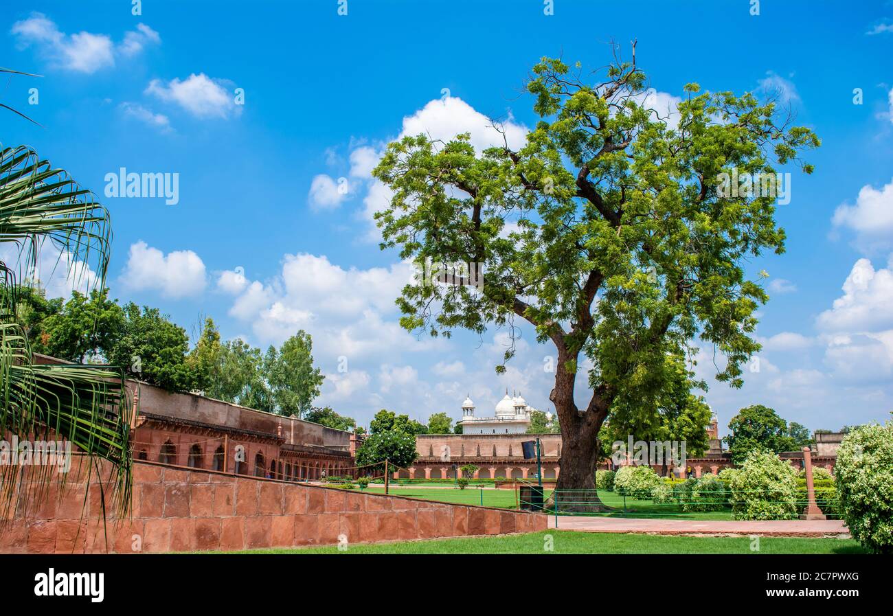 Agra Fort is a historical fort in the city of Agra in India. Lal Quila ...