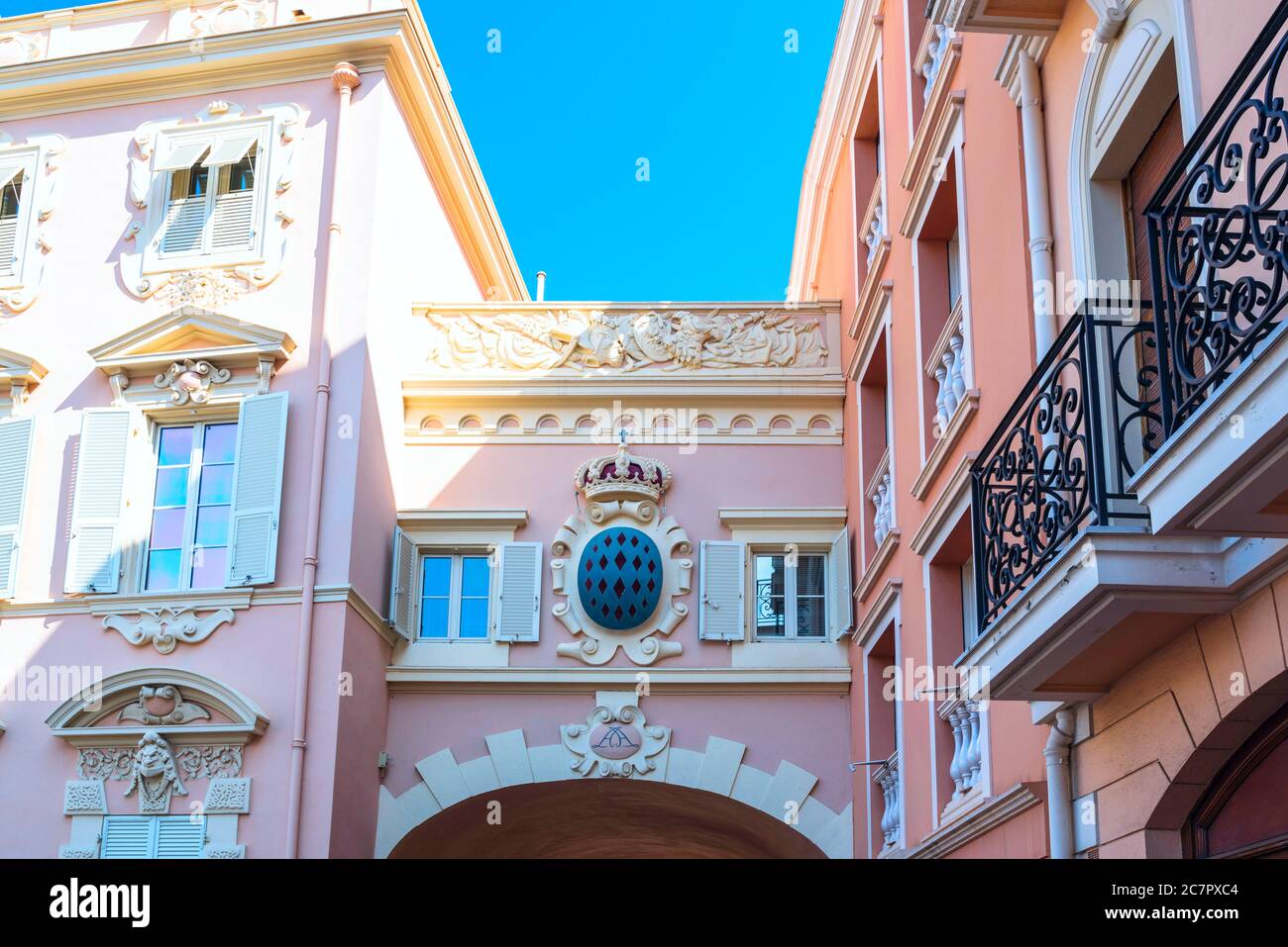 Architectural details of the buildings princes square in the castle ...