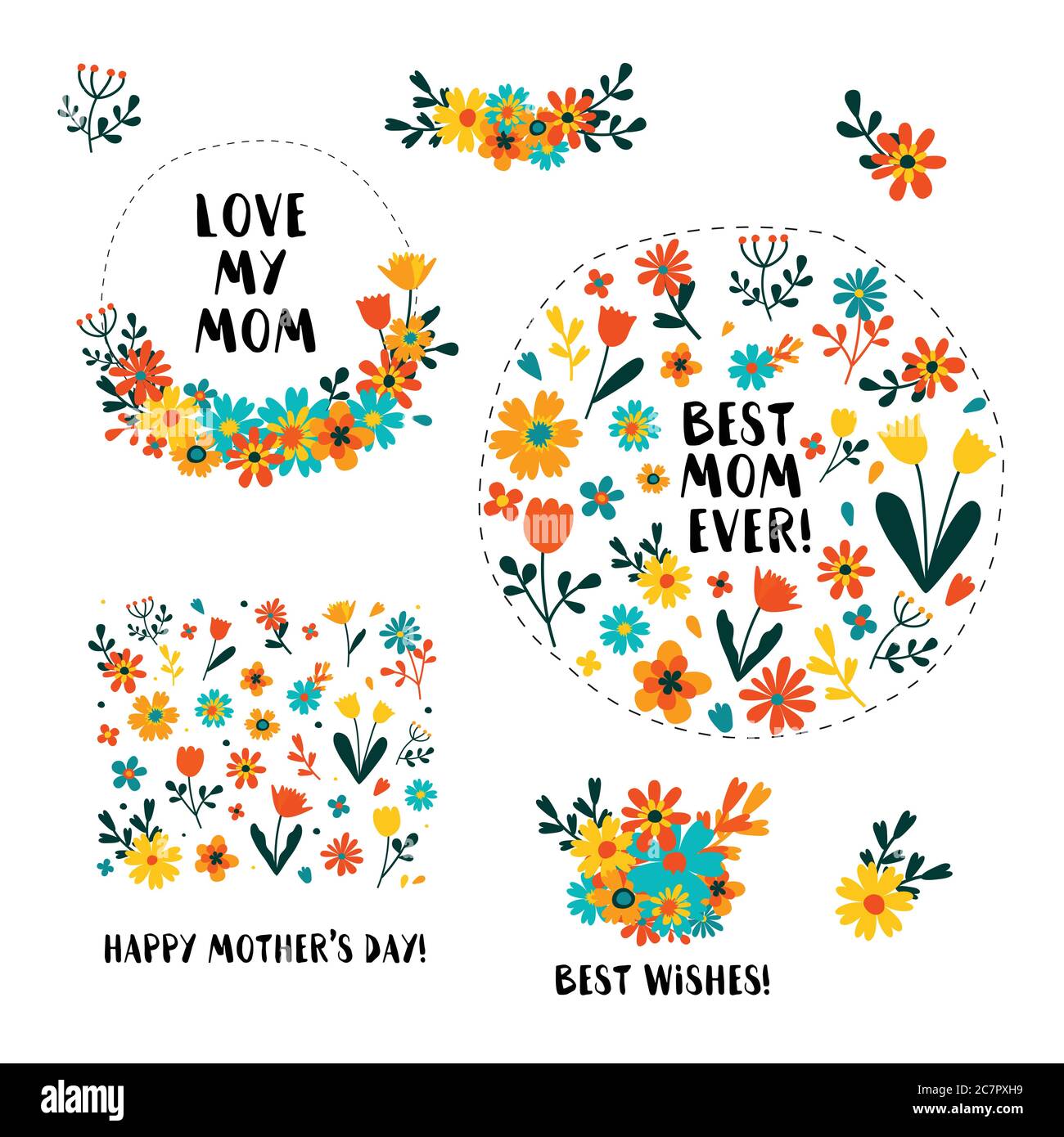 mothers day vector Stock Vector Image & Art - Alamy