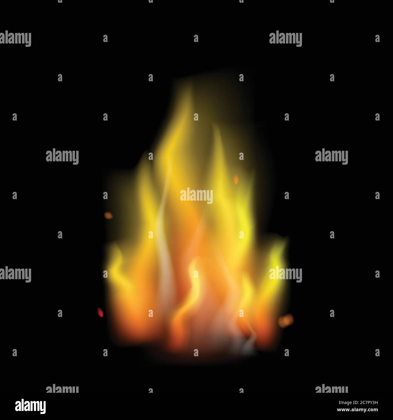 realistic fire vector Stock Vector Image & Art - Alamy