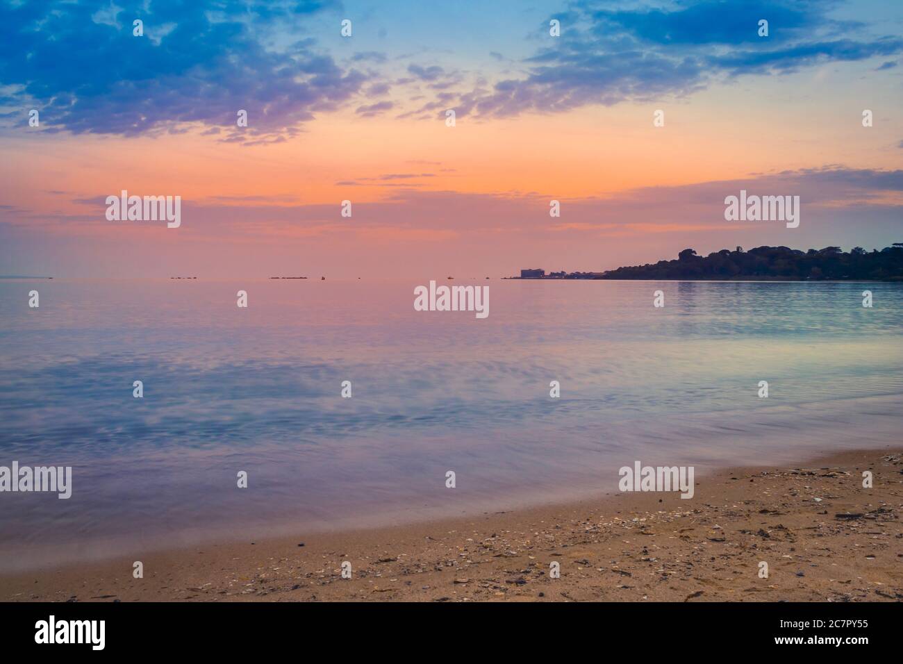 Sunset view of Lake Victoria Shoreline, Entebbe, Uganda, Africa Stock ...