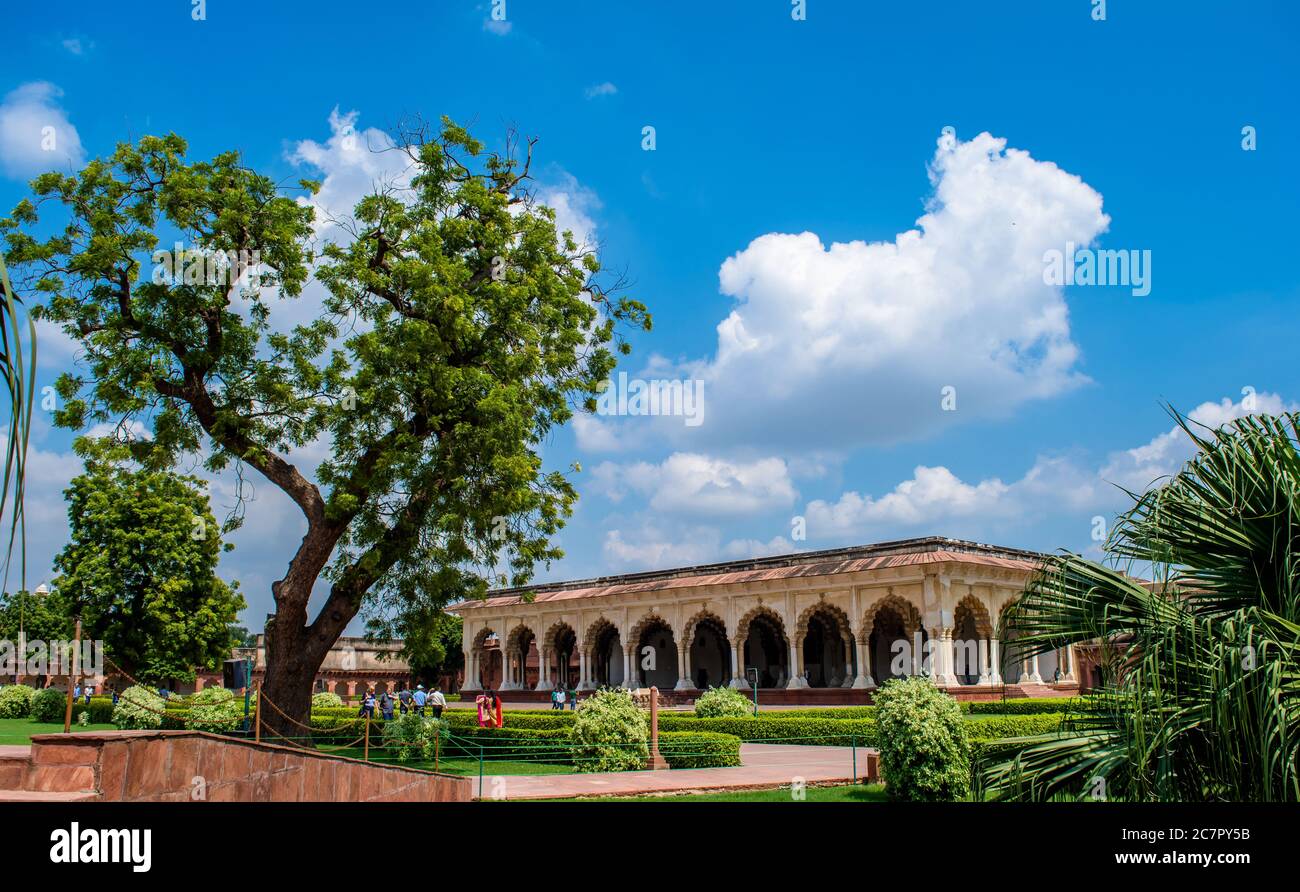 Red fort agra india unesco heritage lal qila hi-res stock photography ...