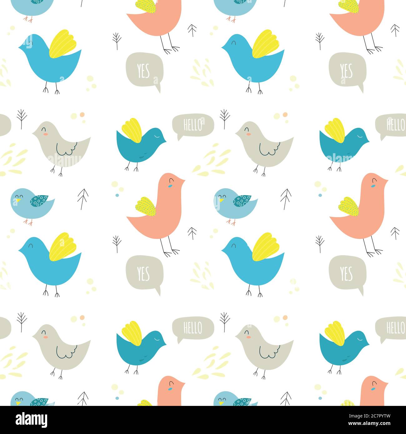 cute birds vector Stock Vector Image & Art - Alamy