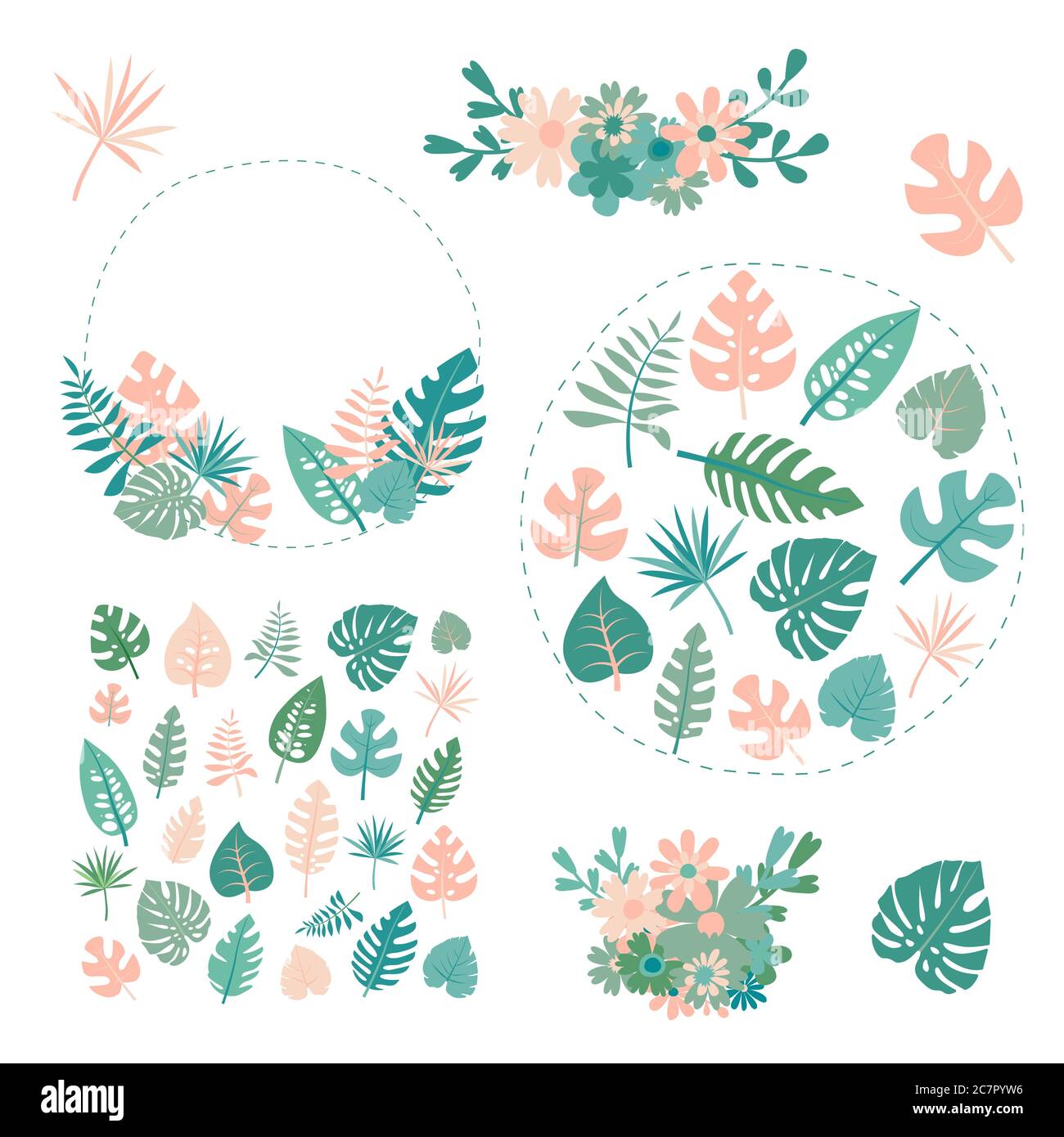 tropical plants vector Stock Vector Image & Art - Alamy