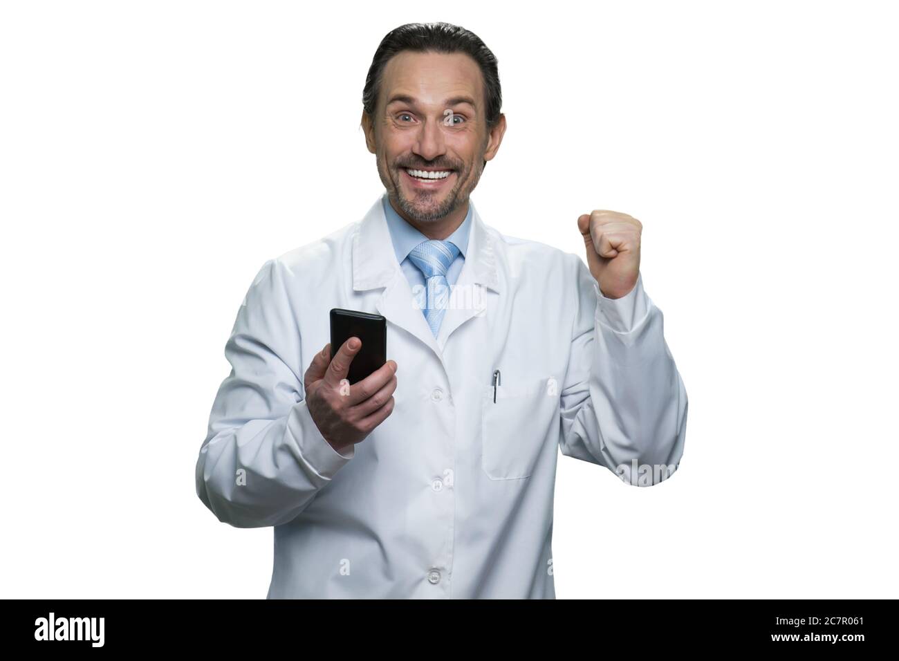 Excited doctor hi-res stock photography and images - Alamy