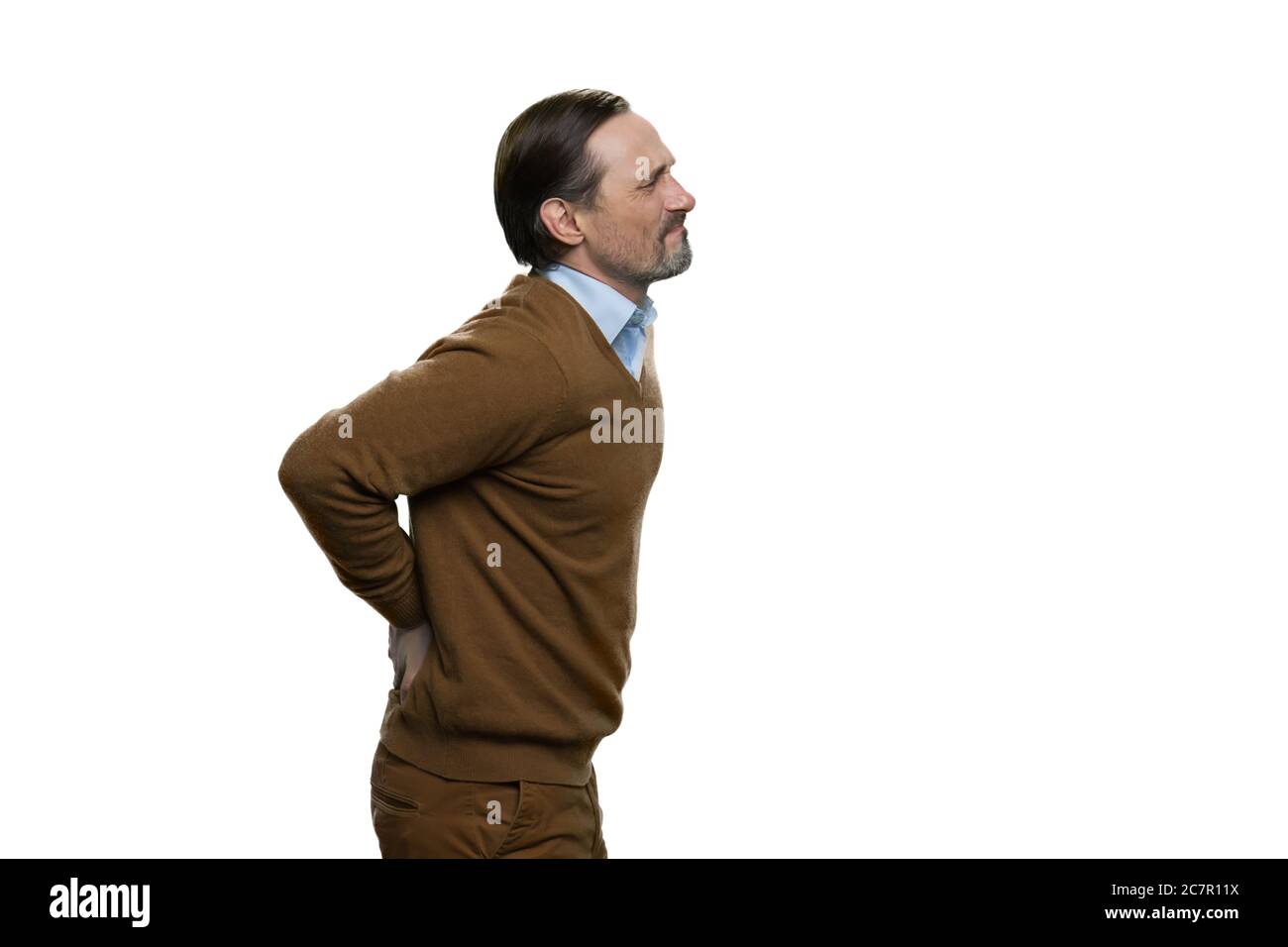 Man back pain Cut Out Stock Images & Pictures - Alamy