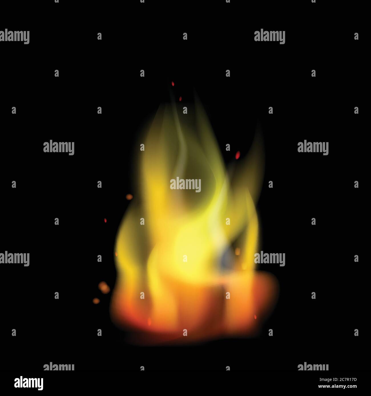vector realistic fire Stock Vector Image & Art - Alamy