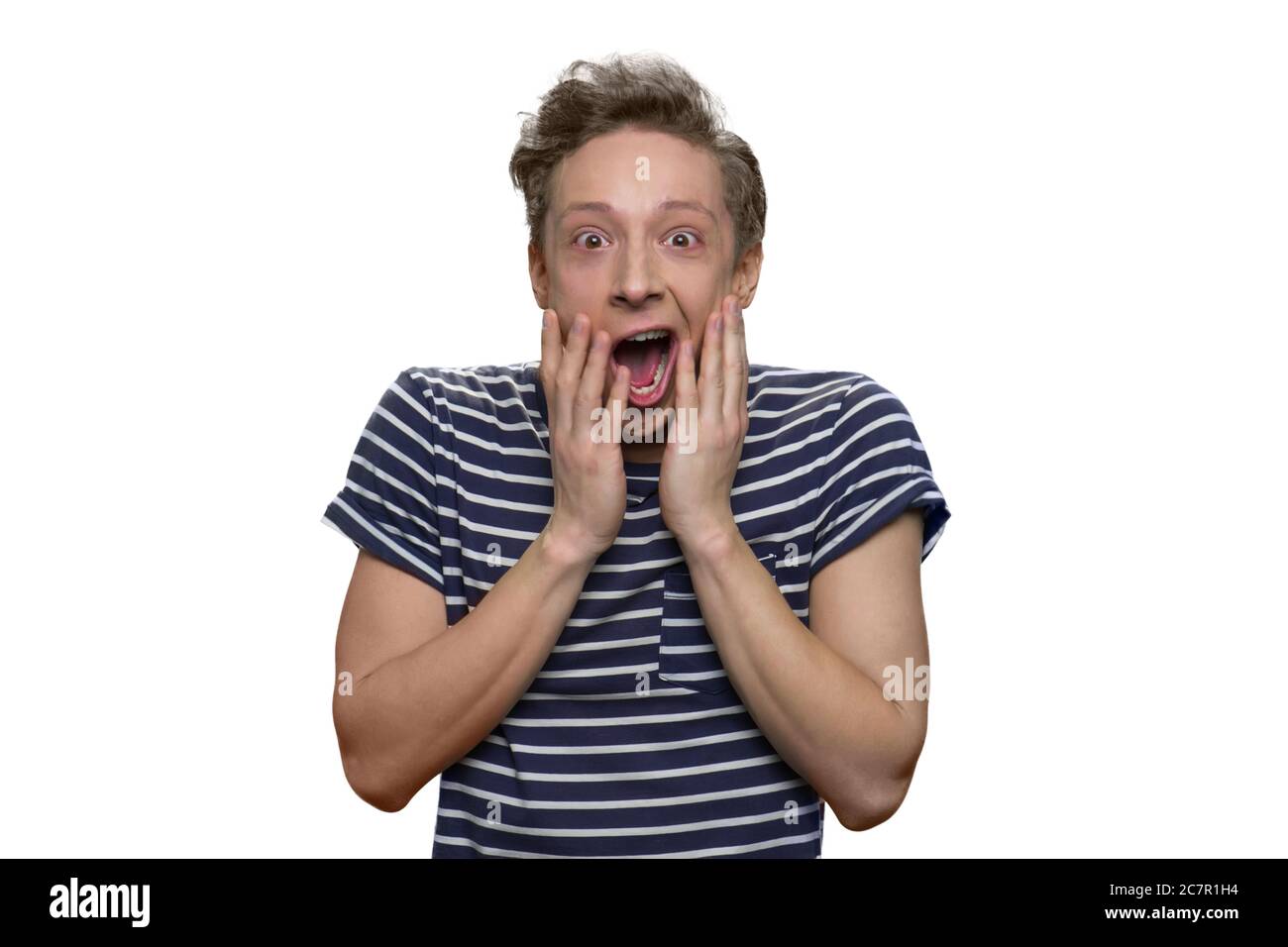 Boy shocked face hi-res stock photography and images - Alamy