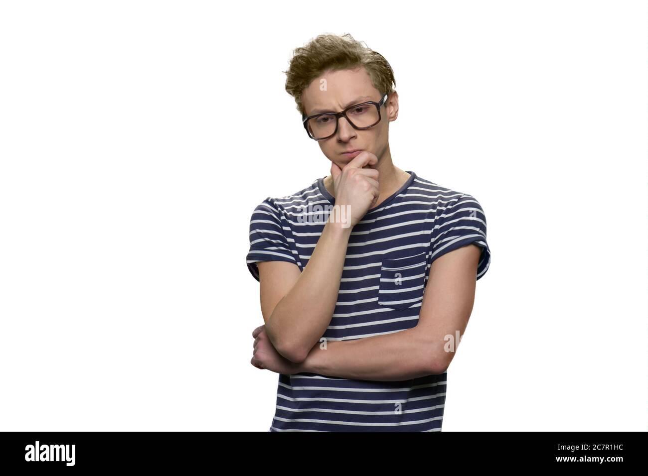 Deep thinking student hi-res stock photography and images - Alamy